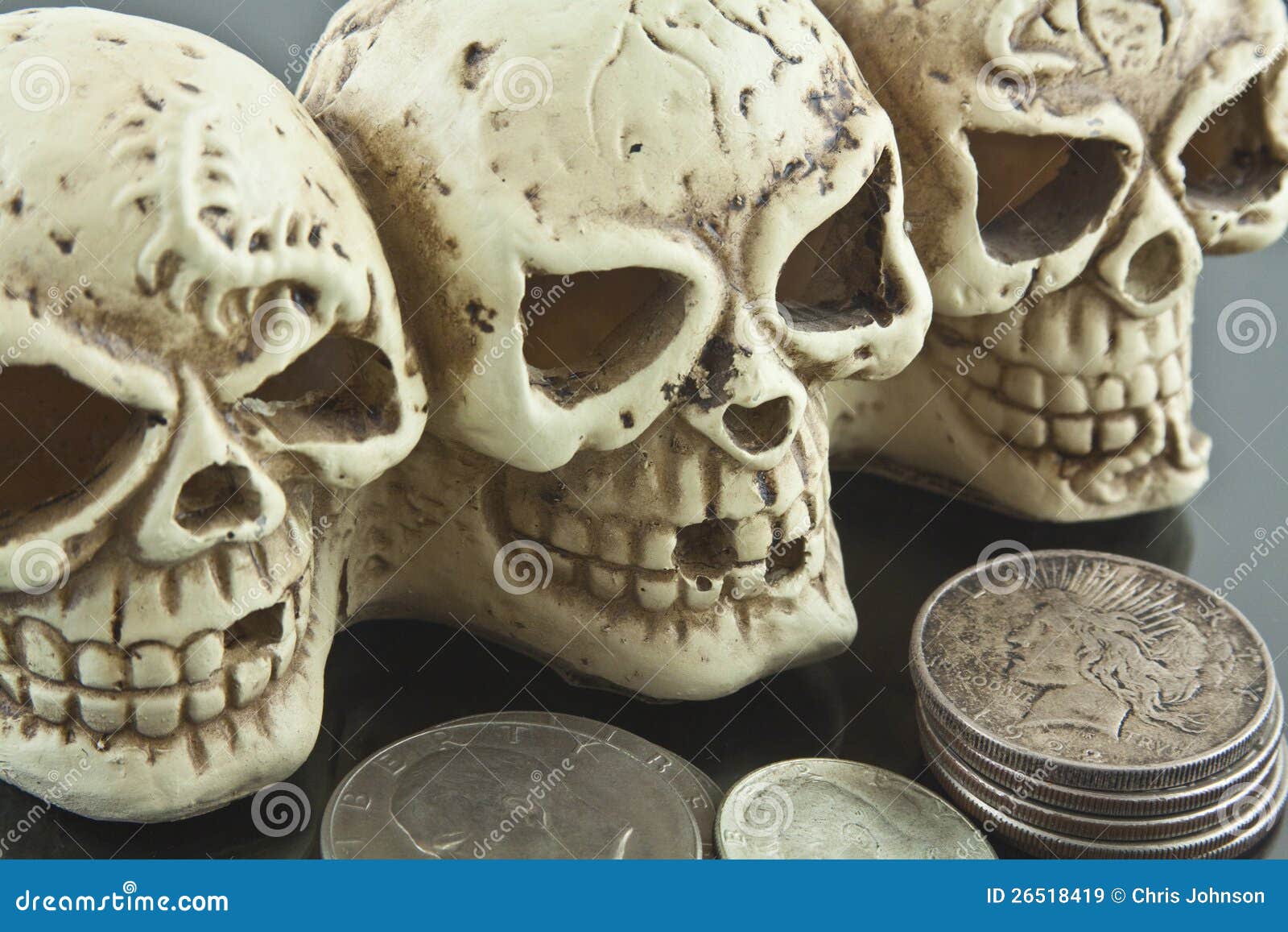 Liberty or Death Skulls stock image. Image of dollars - 26518419