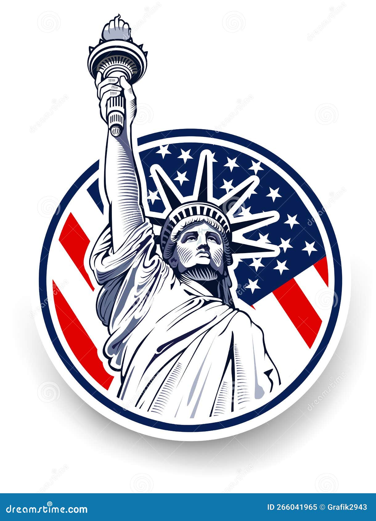 Statue of Liberty. New York Landmark and Symbol of Freedom and ...