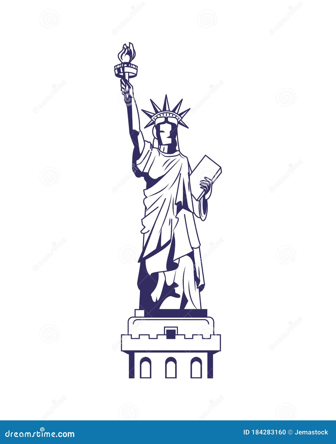 Monument Icon Isometric. Symbol Of Monumental Art. Famous National ...