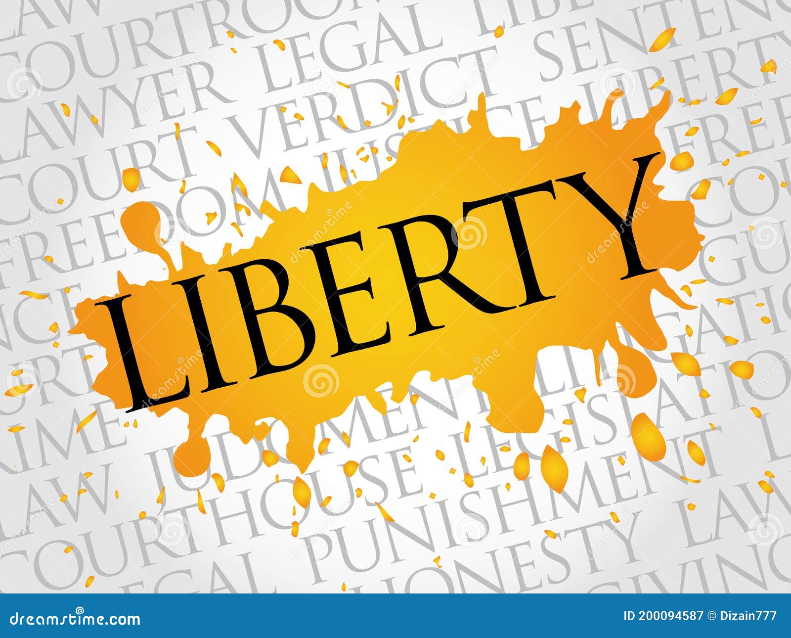 Liberty word cloud stock illustration. Illustration of heritage - 200094587