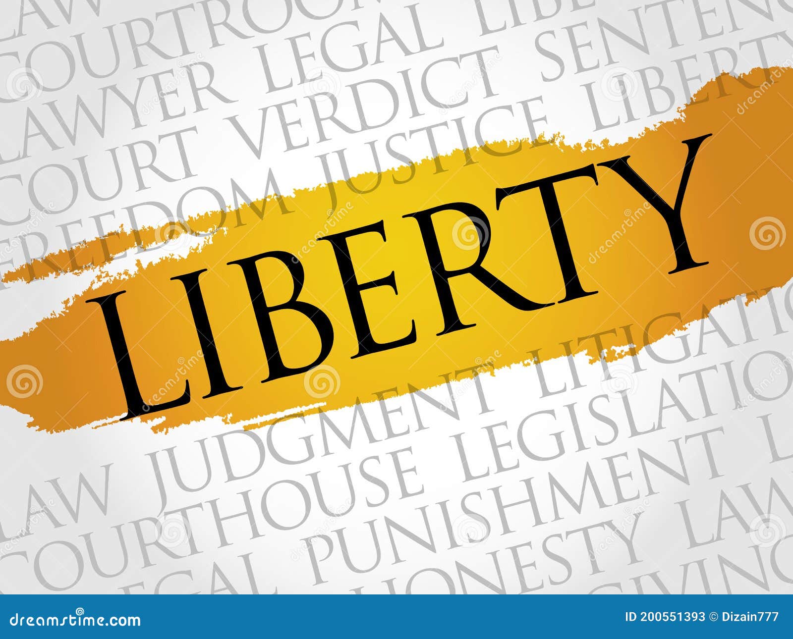 Liberty word cloud stock illustration. Illustration of devolution ...