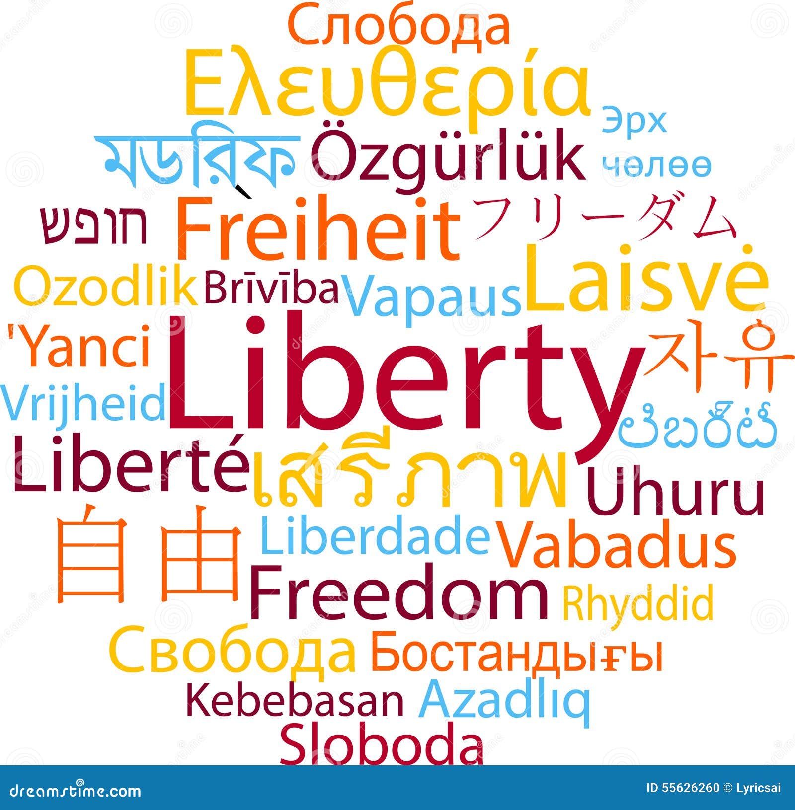Liberty stock illustration. Illustration of translate - 55626260