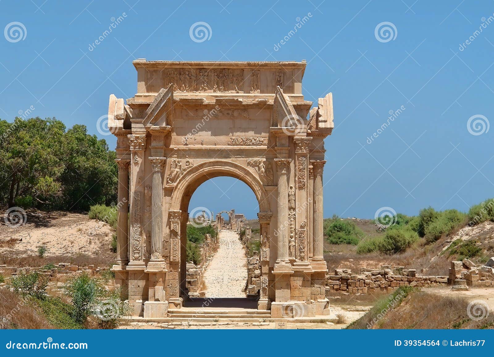 Libia stock photo. Image of column, archeology, interest - 39354564