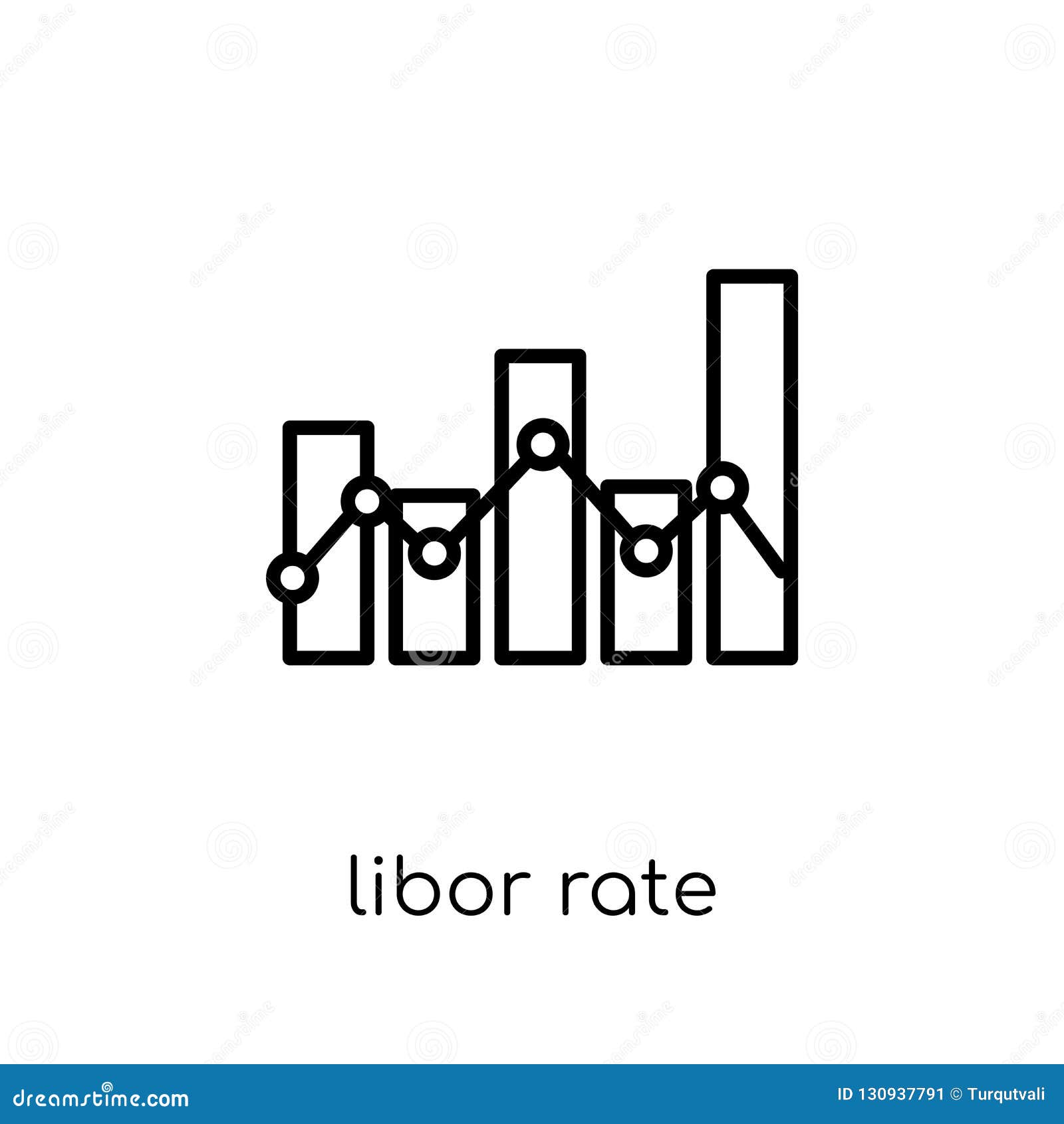 Libor Rate Icon. Trendy Modern Flat Linear Vector Libor Rate Icon on ...