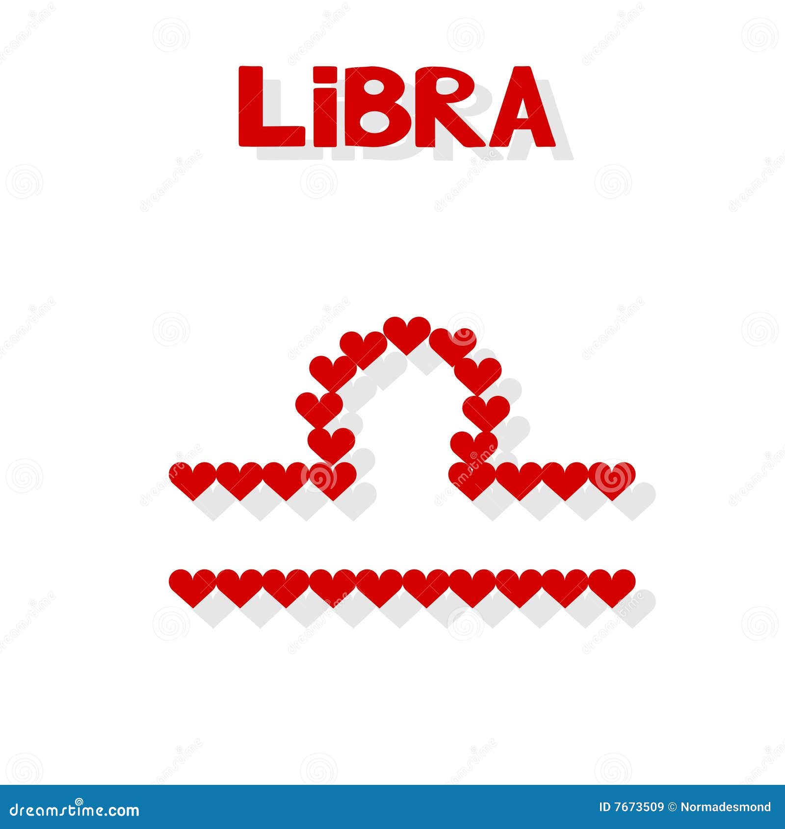 Libra stock illustration. Illustration of heart, astrology - 7673509