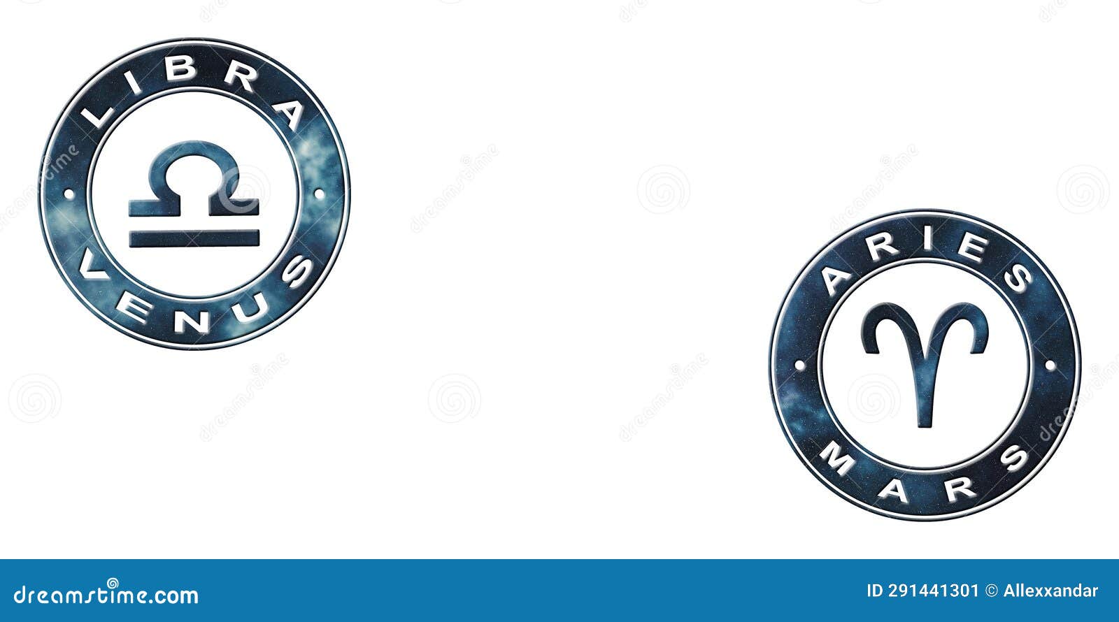 Libra and Aries Compatibility Stock Illustration - Illustration of ...