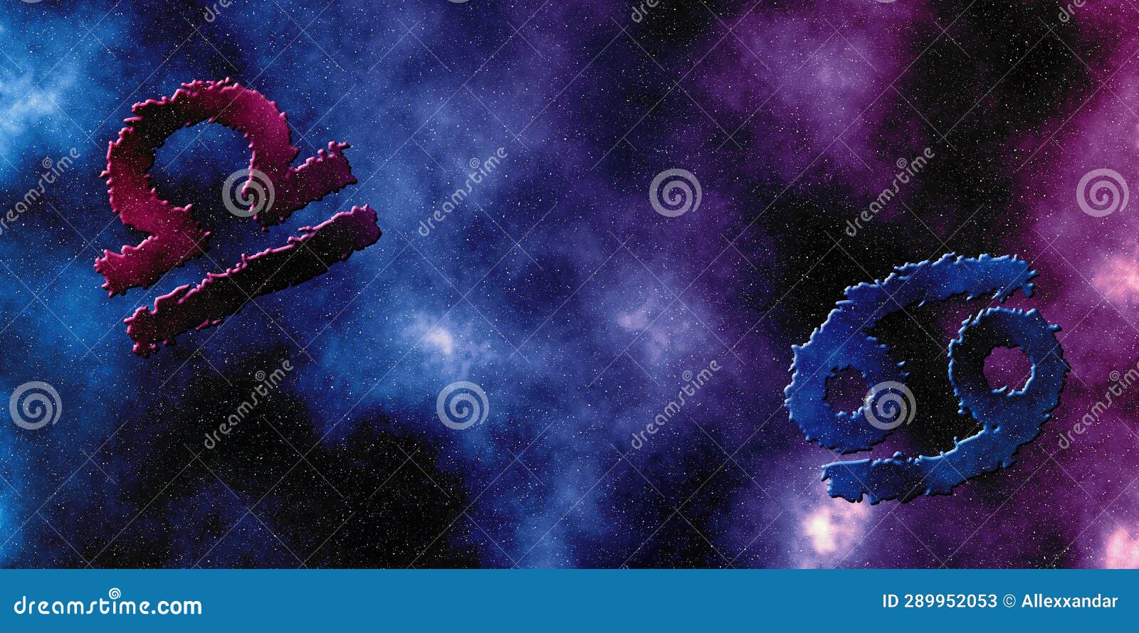 Libra and Cancer Compatibility Stock Illustration - Illustration of ...