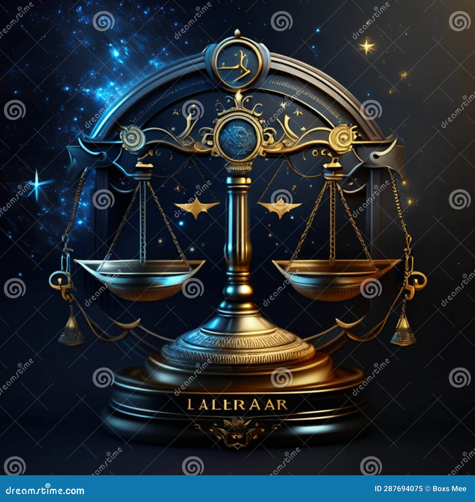 Libra. 3D Illustration. 3D CG. High Resolution Stock Illustration ...
