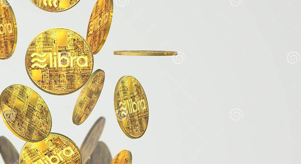 The Libra Facebook 3d Rendering Cryptocurrency Content Editorial ...