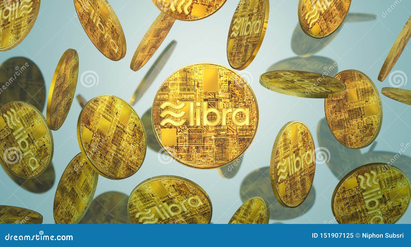 The Libra Facebook 3d Rendering Cryptocurrency Content Editorial Image ...