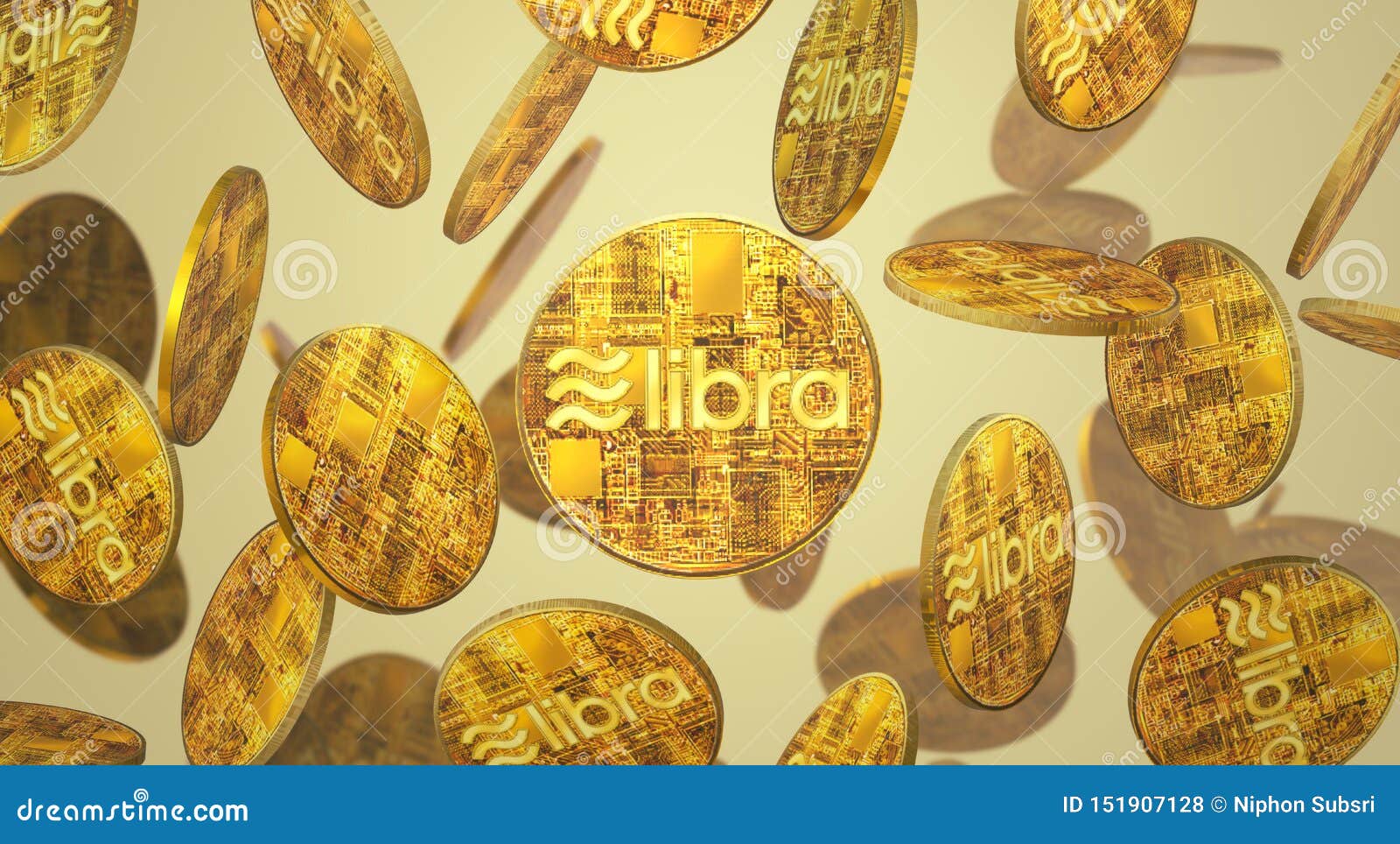 The Libra Facebook 3d Rendering Cryptocurrency Content Editorial Stock ...