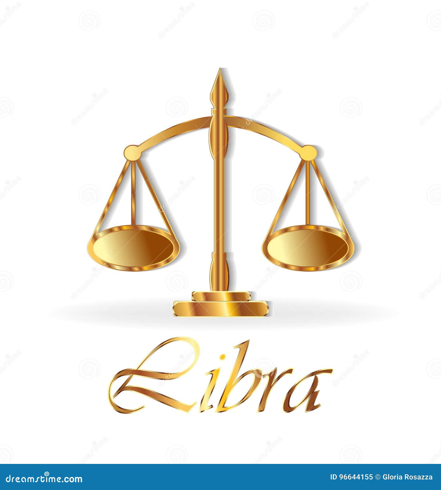 Libra Horoscope Symbol of Justice Vector Image Stock Vector ...