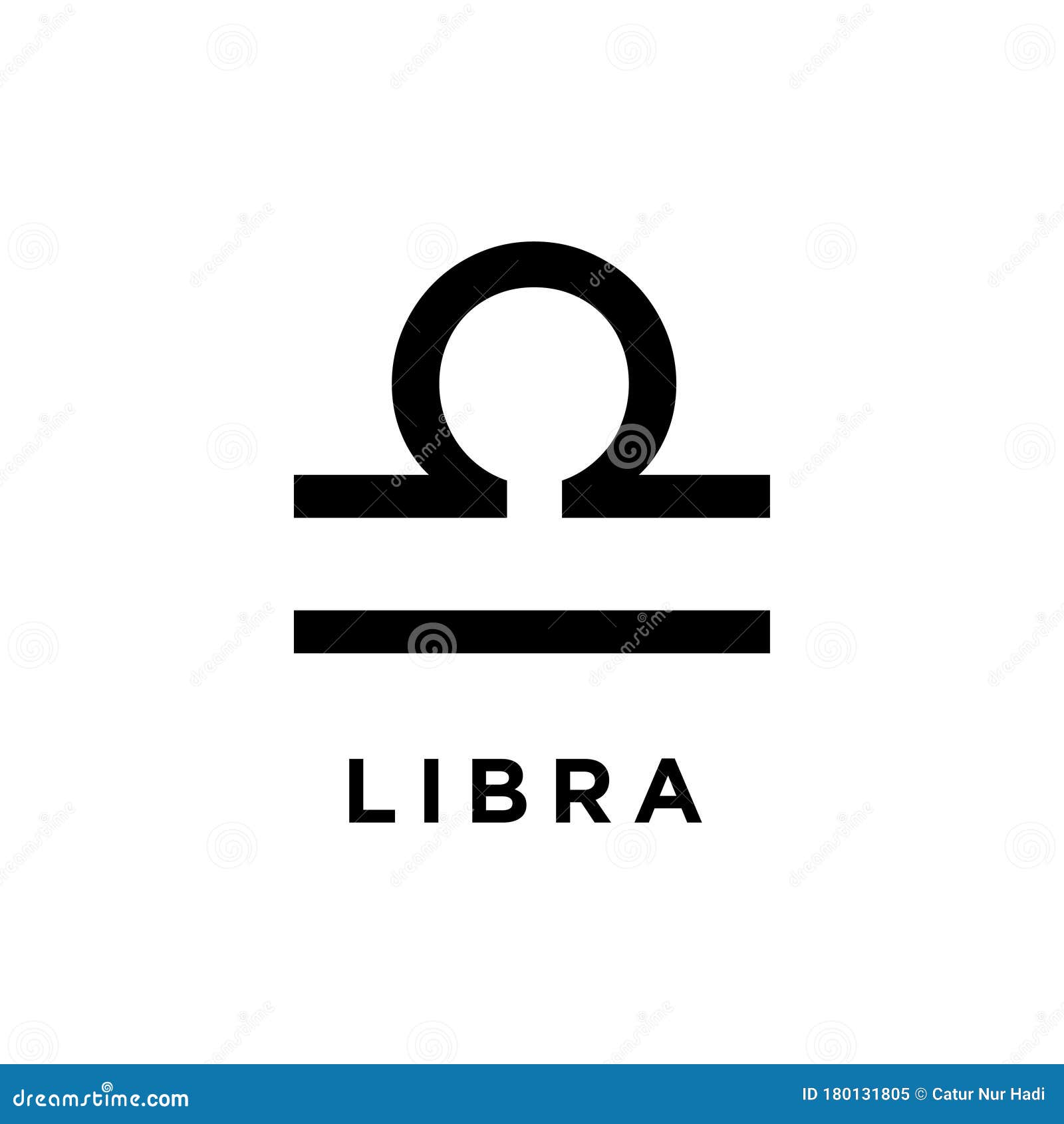Libra Icon Flat Vector Template Design Trendy Stock Vector ...