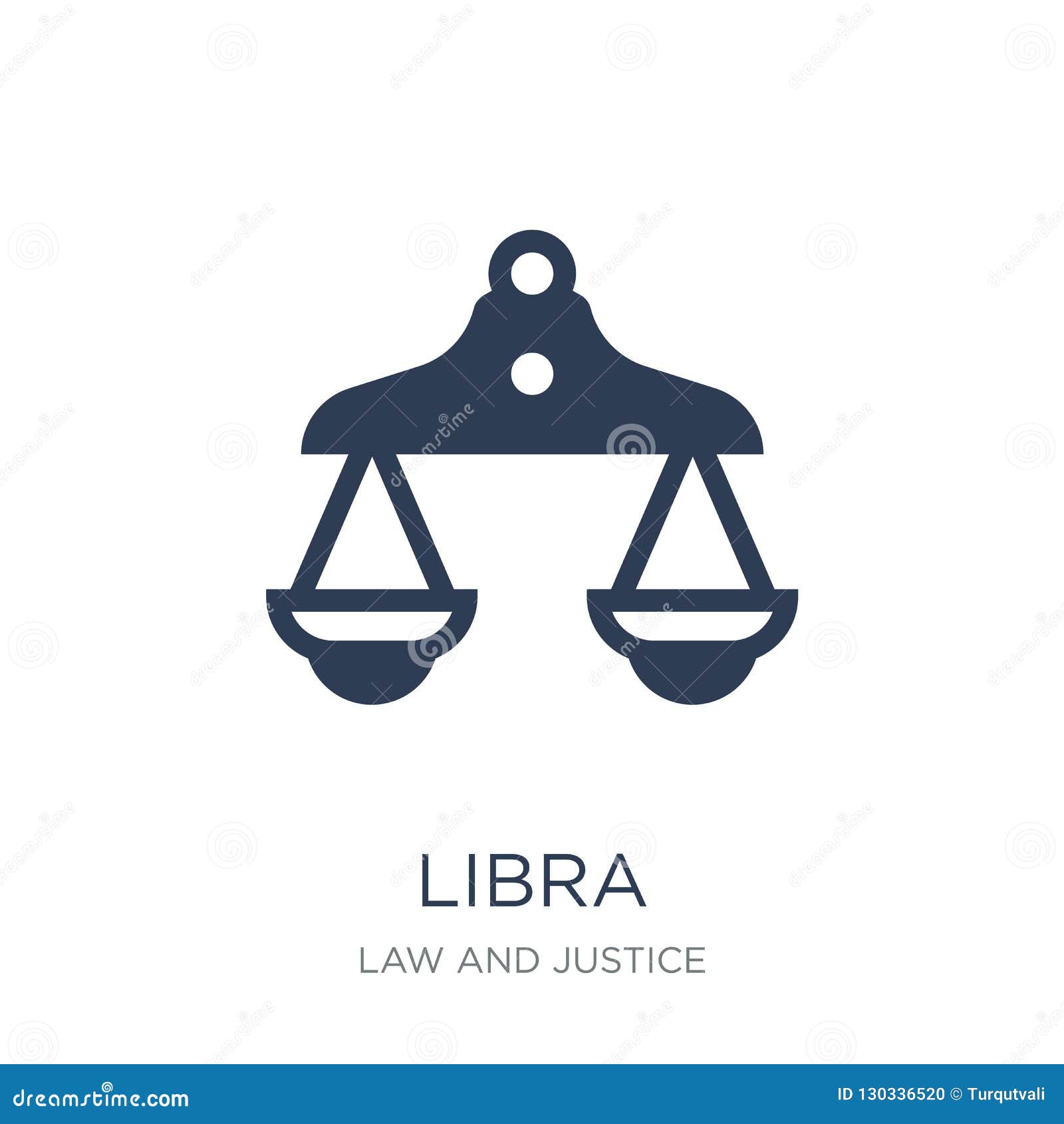 Libra Icon. Trendy Flat Vector Libra Icon on White Background Fr Stock ...