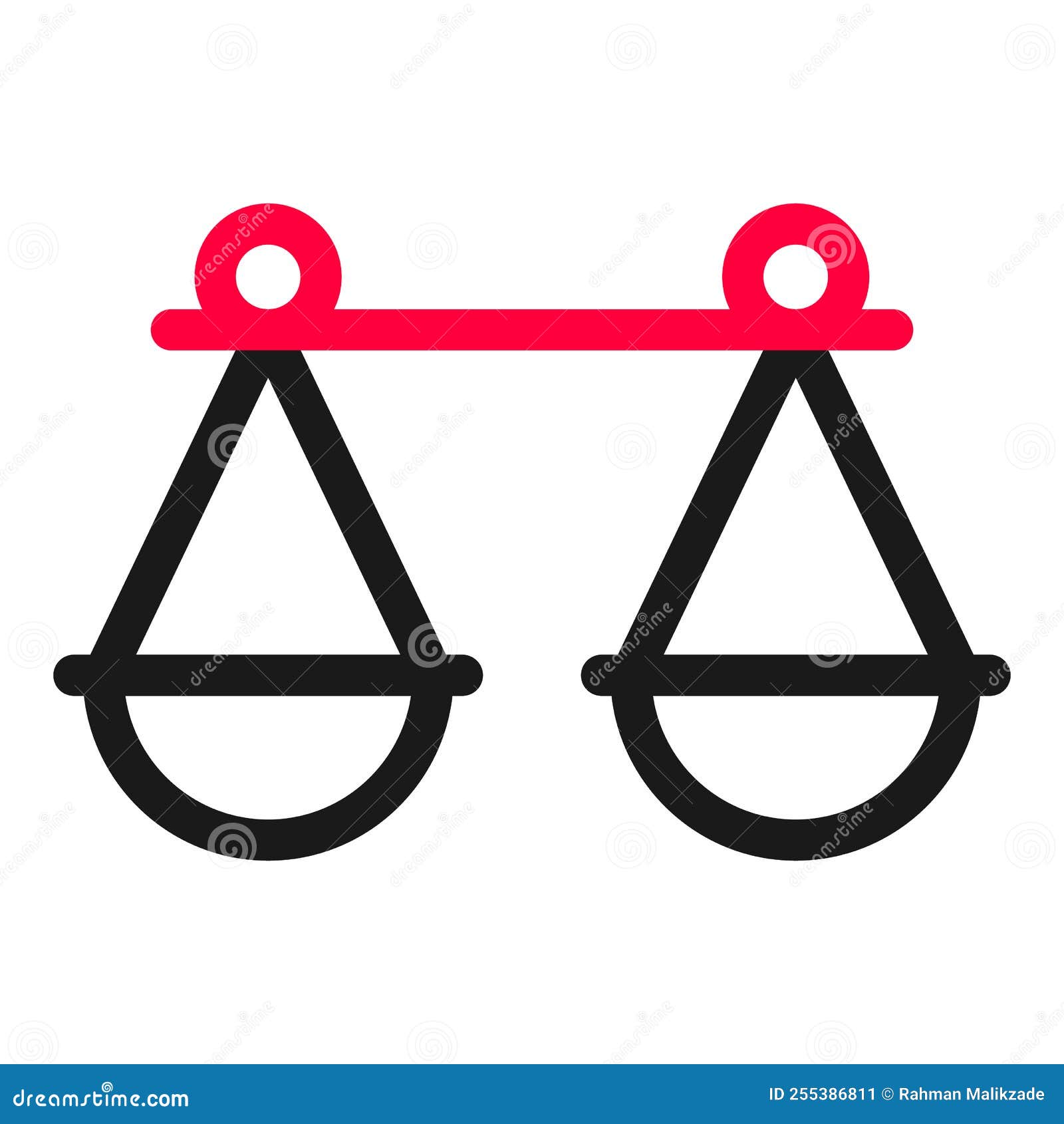 Libra Line Icon. Scale Justice Illustration Vector Stock Vector ...