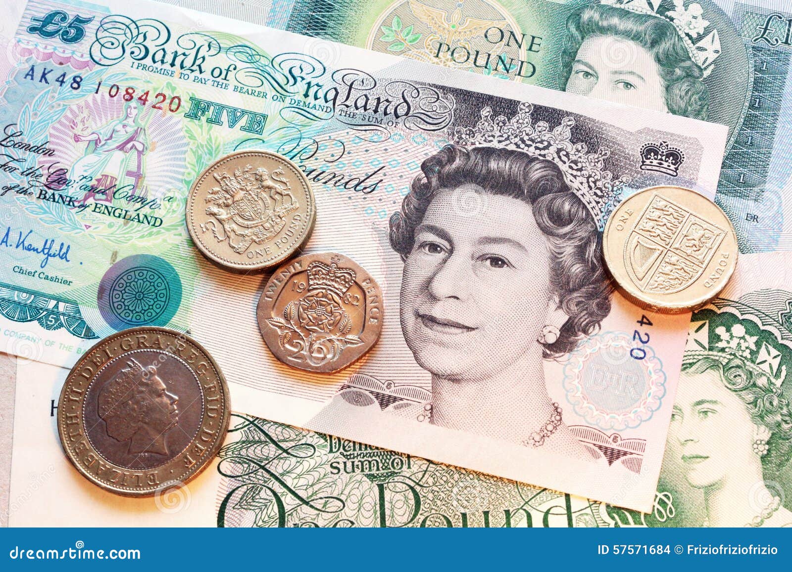 Libra, Moneda Y Billete De Banco Imagen de archivo editorial - Imagen ...