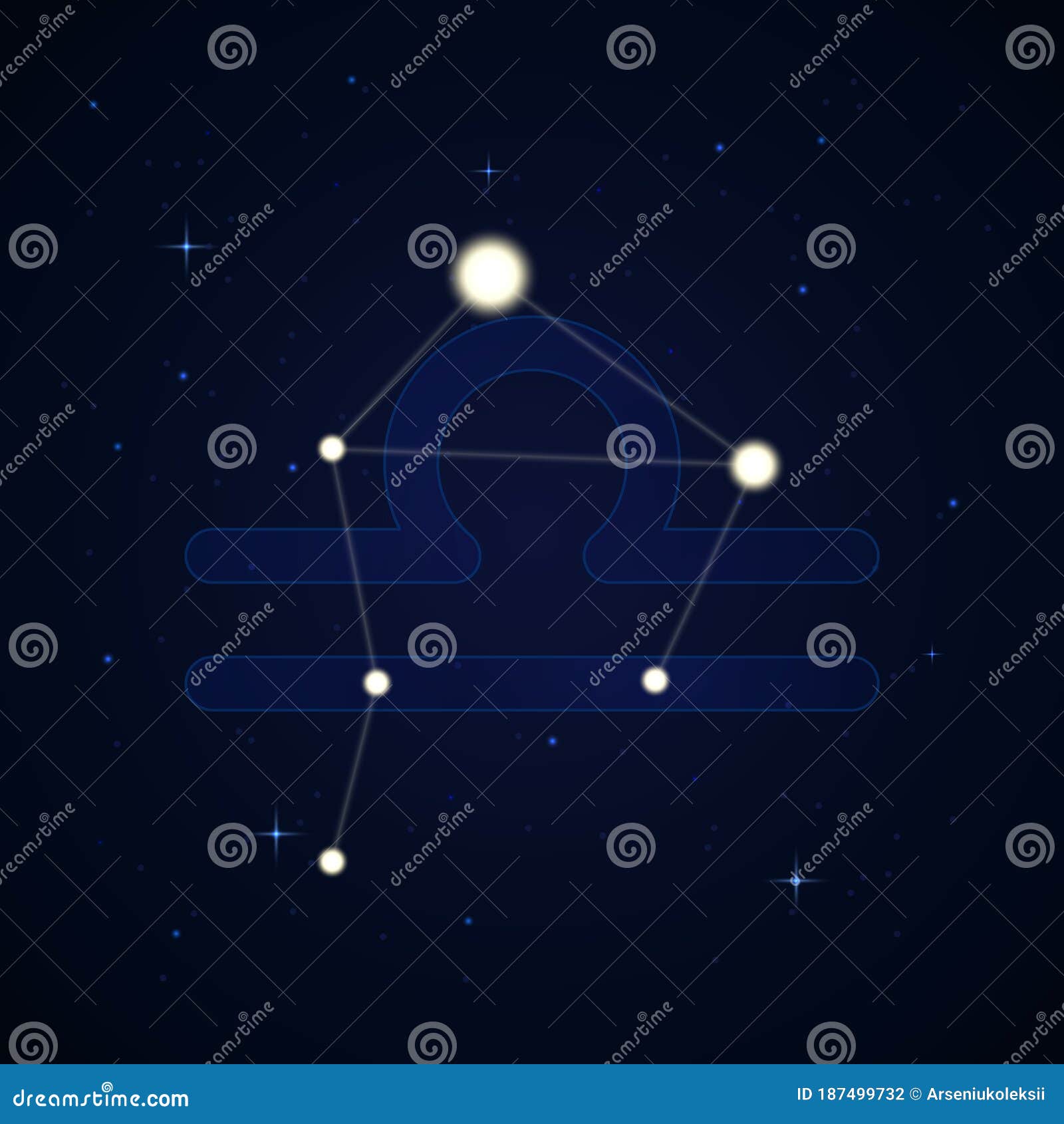 Libra, the scales. stock vector. Illustration of vector - 187499732