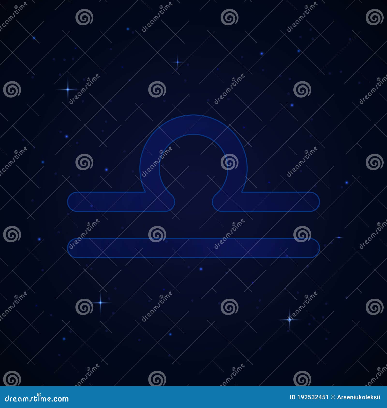 Libra, the Scales Zodiac Sign Stock Vector - Illustration of vector ...