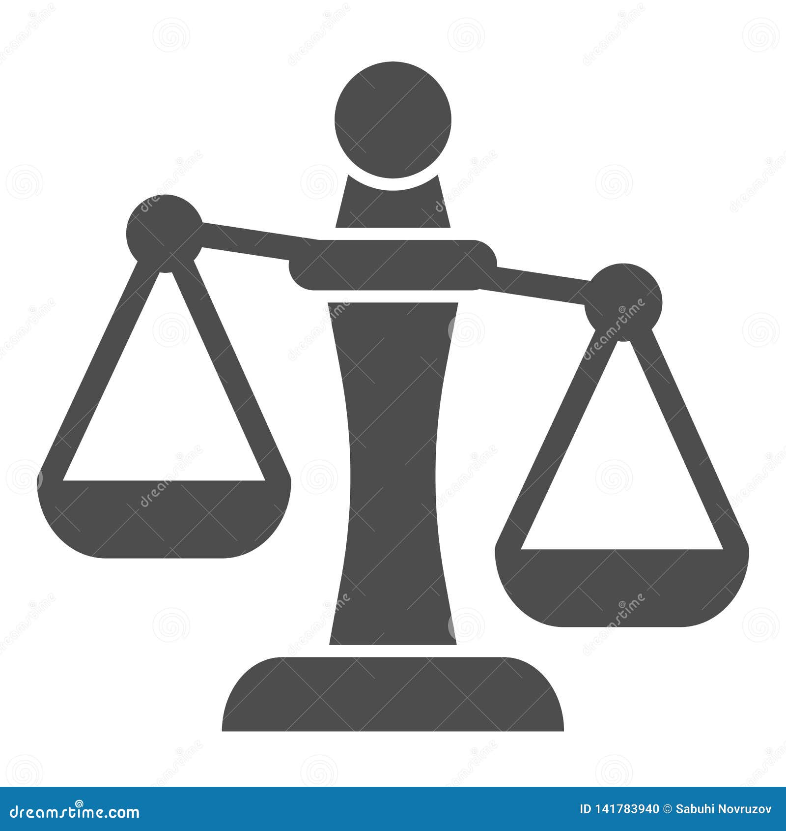 Libra Solid Icon. Scales Vector Illustration Isolated on White. Weight ...