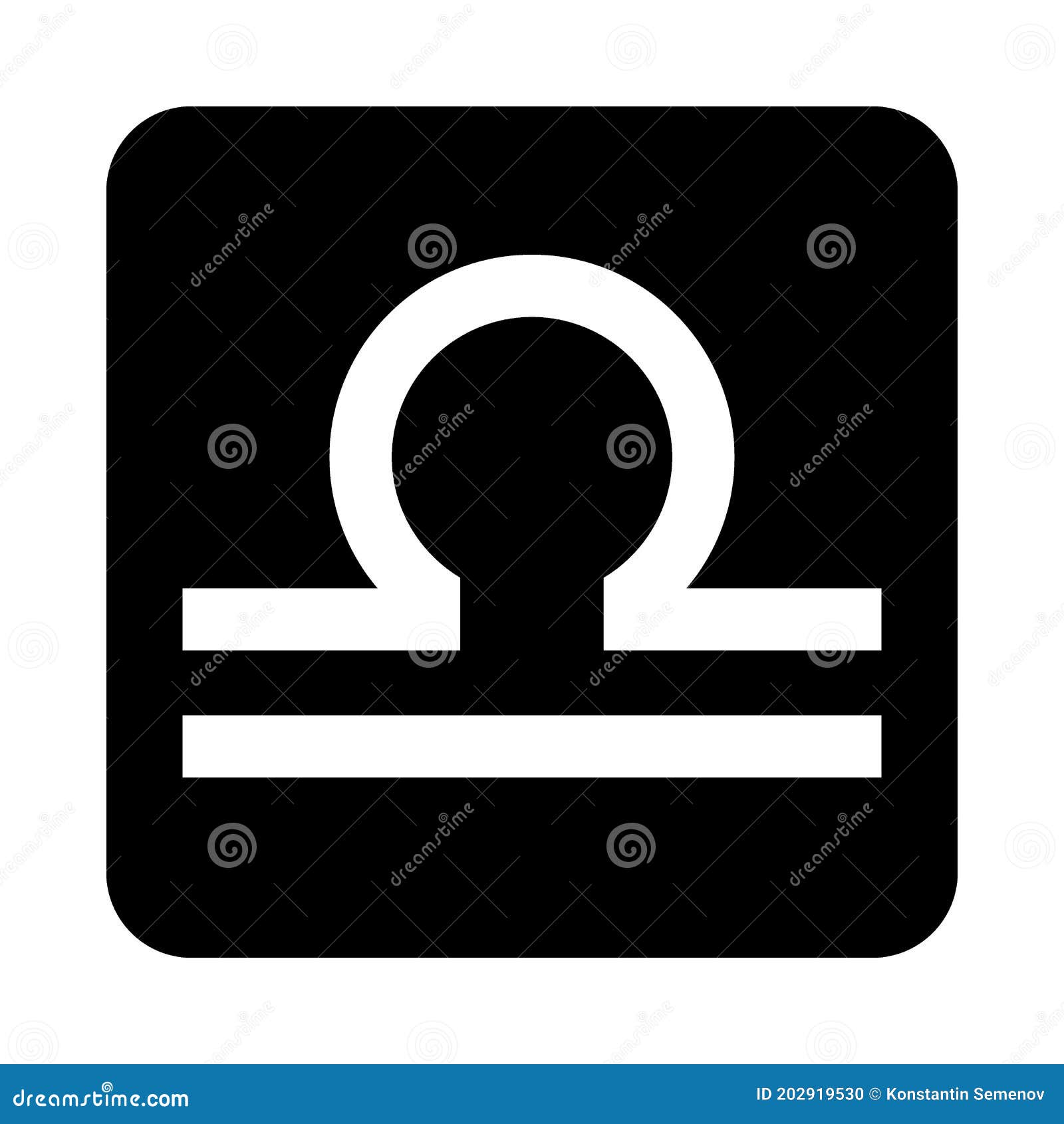 Libra symbol on white stock illustration. Illustration of horoscope ...