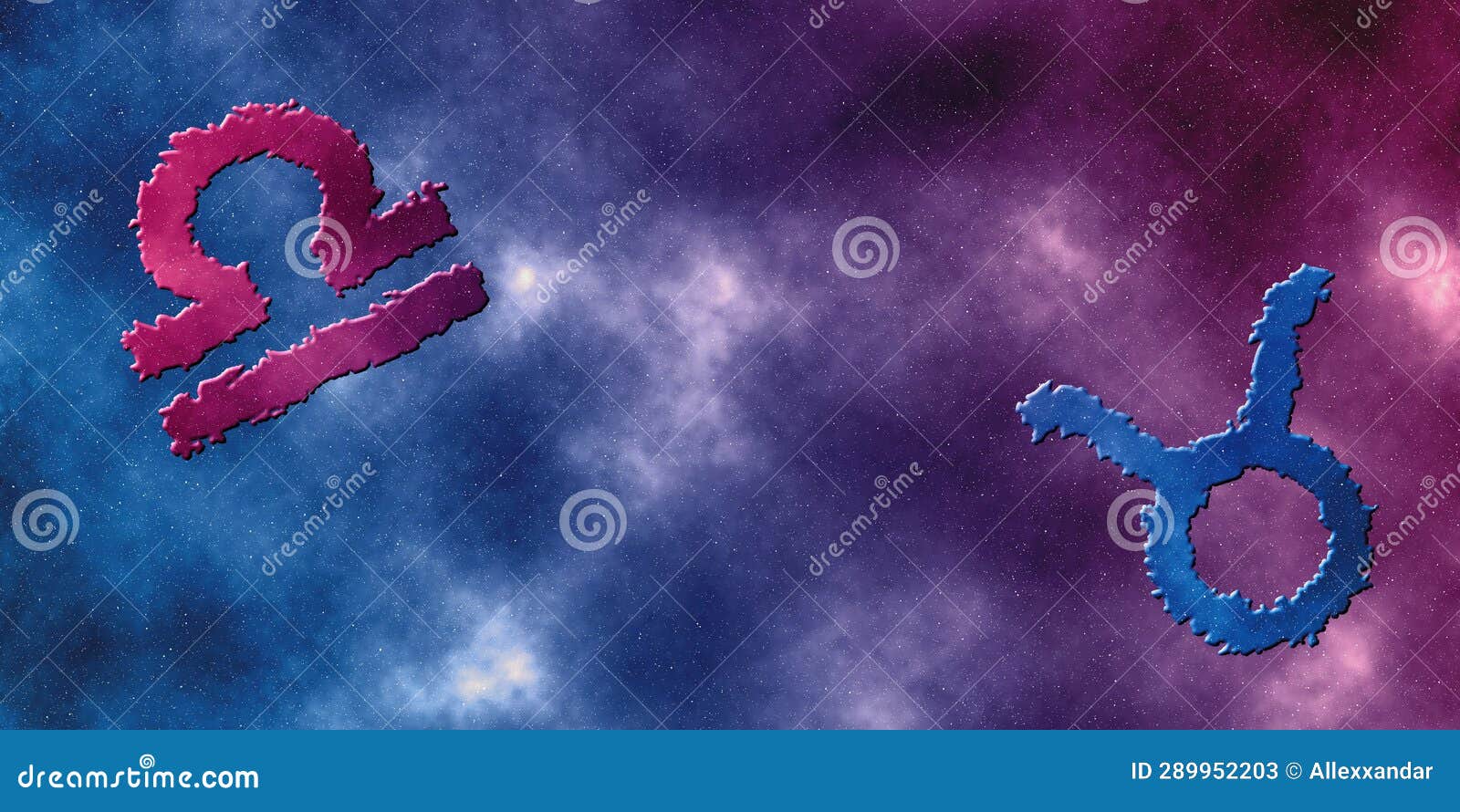 Libra and Taurus Compatibility Stock Image - Image of space, element ...
