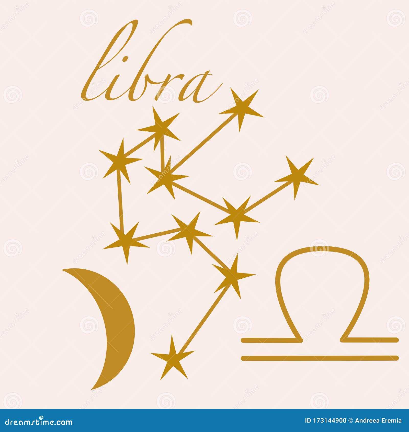 Libra vector illustration stock vector. Illustration of horoscope ...
