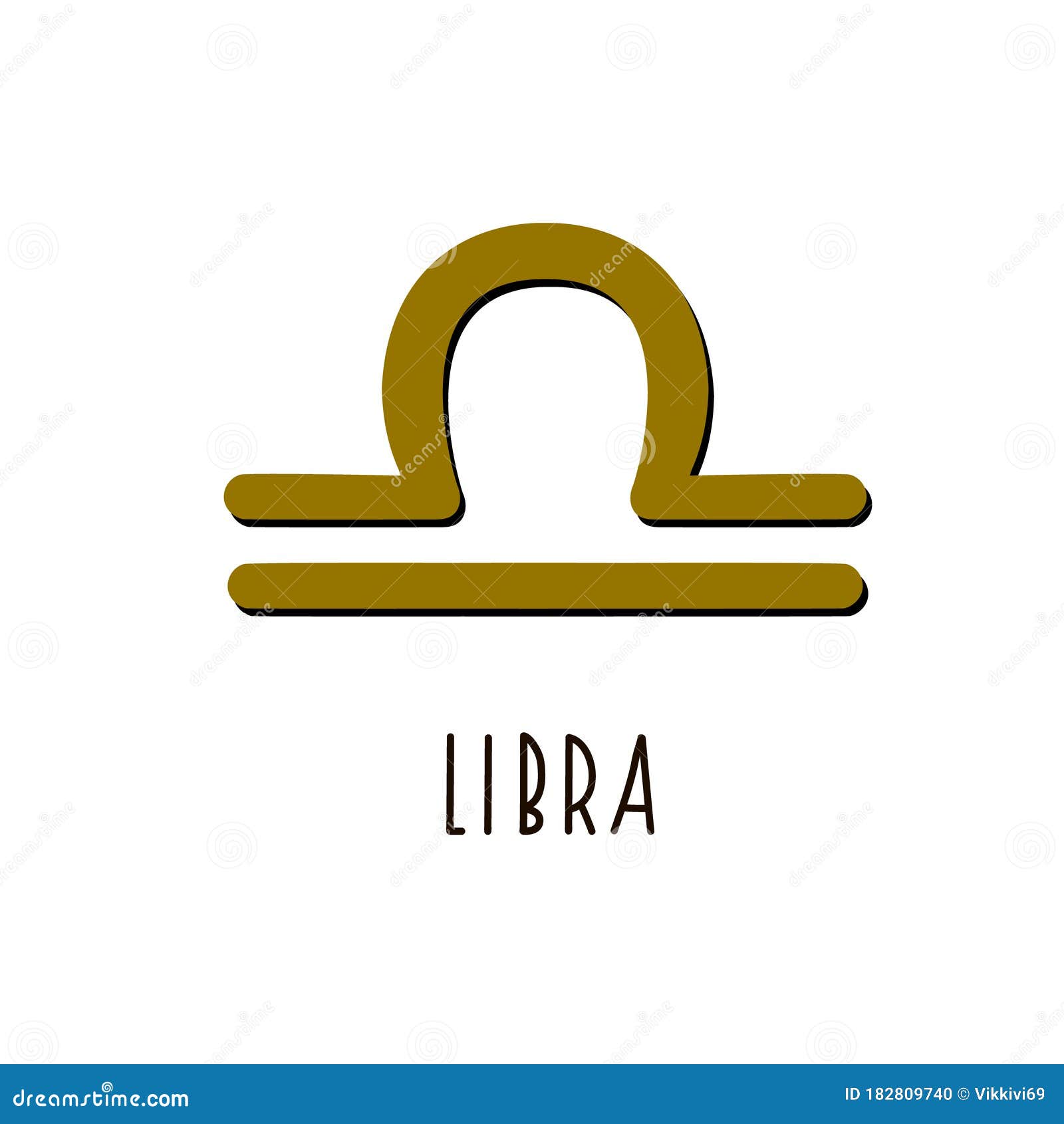Libra. Vector Zodiac Sign Libra Sign Stock Vector - Illustration of ...