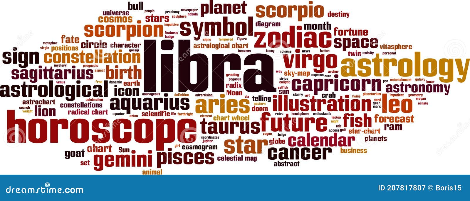 Libra word cloud stock vector. Illustration of future - 207817807