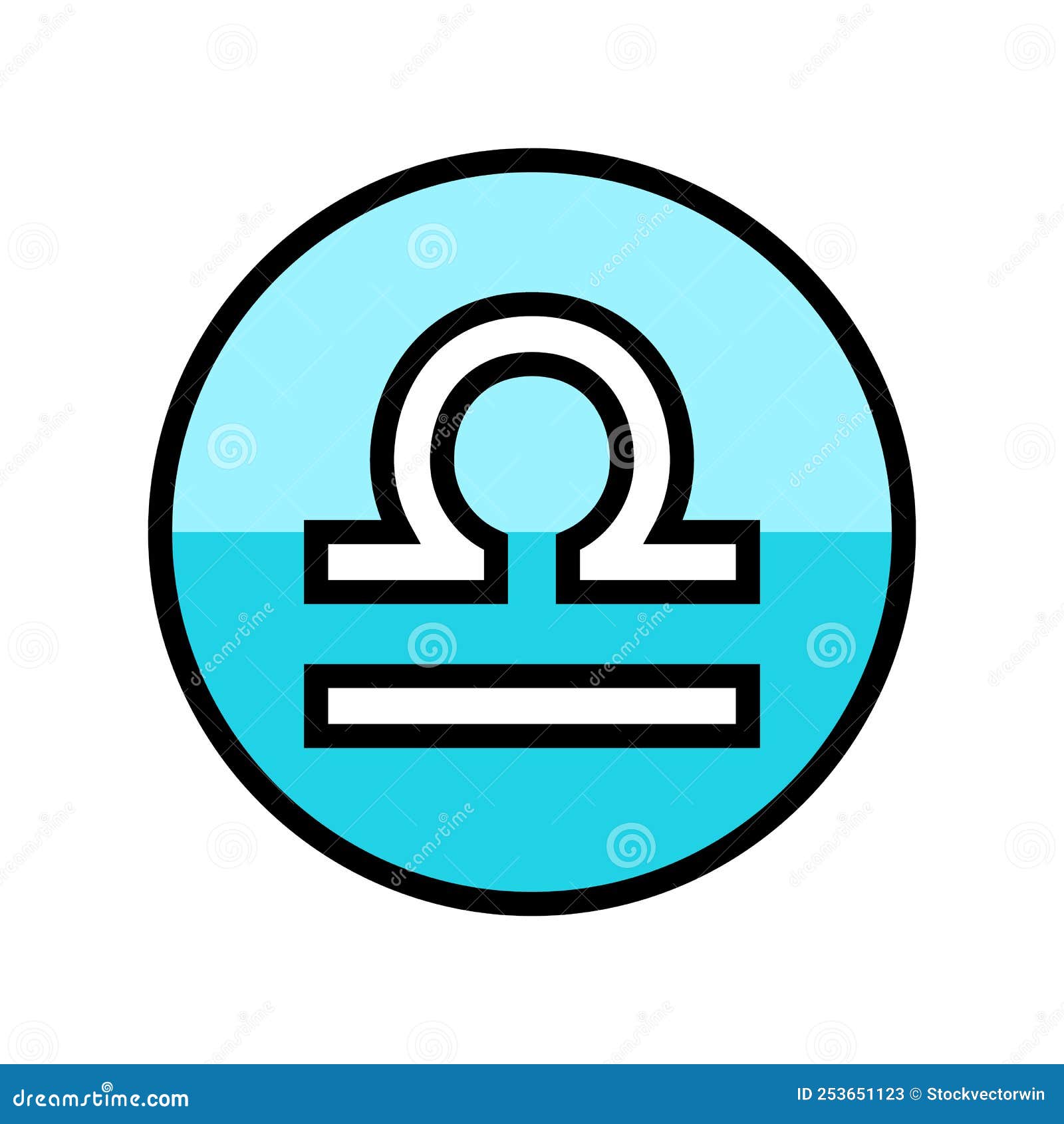 Libra Zodiac Color Icon Vector Illustration Stock Illustration ... Libra Zodiac Color Icon Vector Illustration Stock Illustration ...