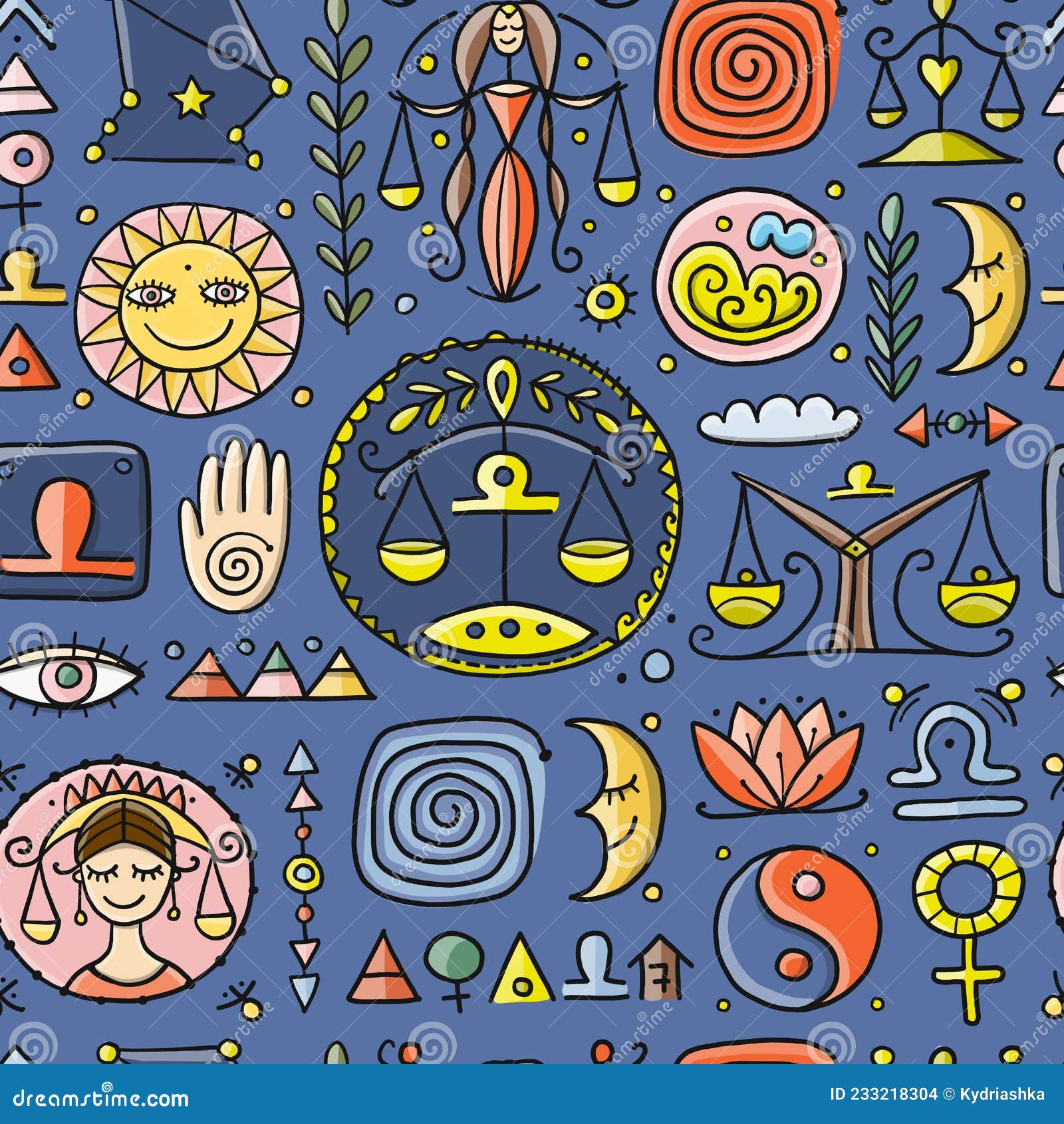 Libra Zodiac Sign. Element of Air Stock Vector - Illustration of vector ...