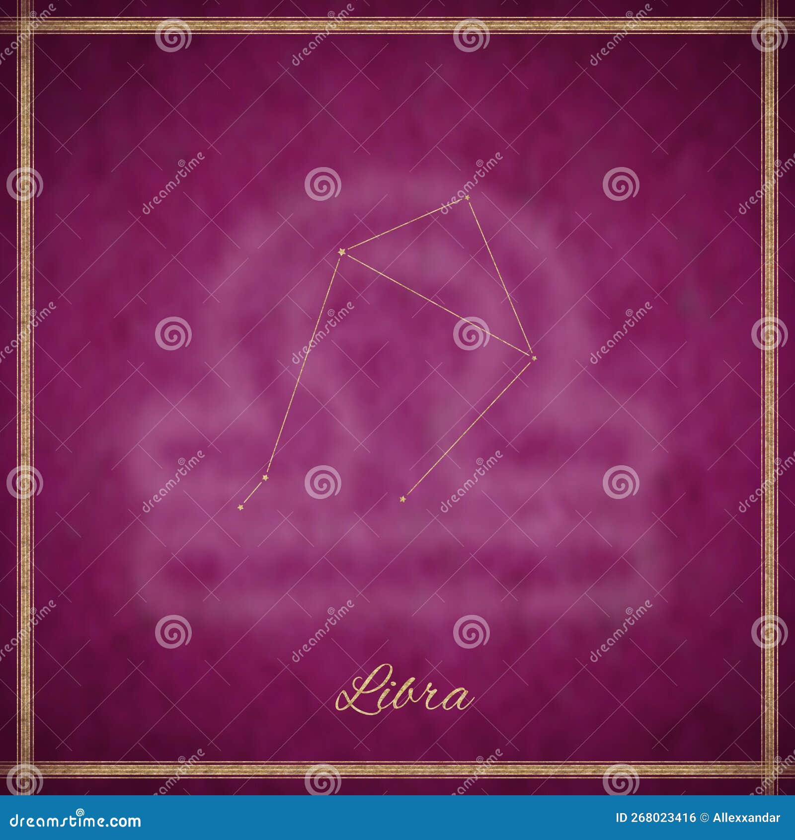 Libra Zodiac Sign, Libra Symbol Stock Illustration - Illustration of ...