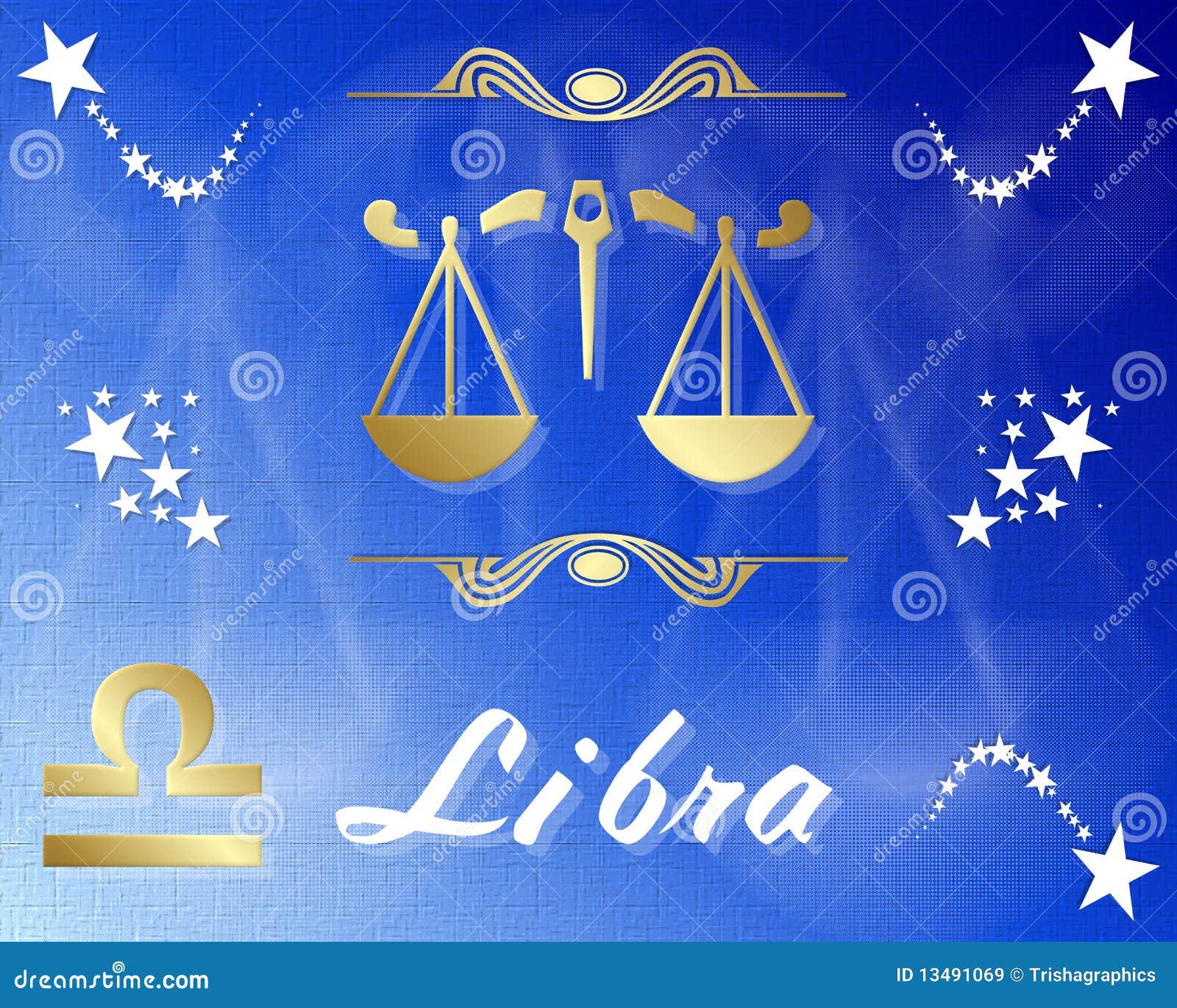 Libra zodiac star sign stock illustration. Illustration of astrology ...