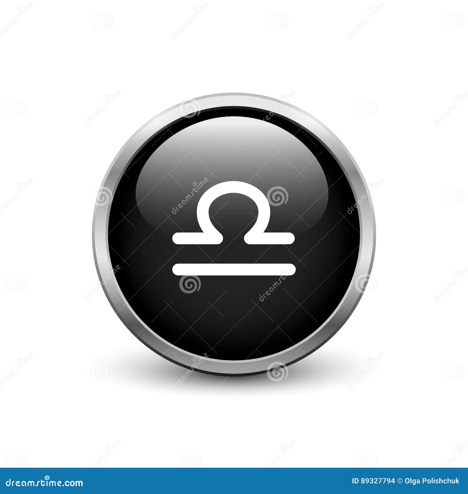 Libra Metal Ox Year Horoscope Zodiac Sign Isolated. Digital Art ...