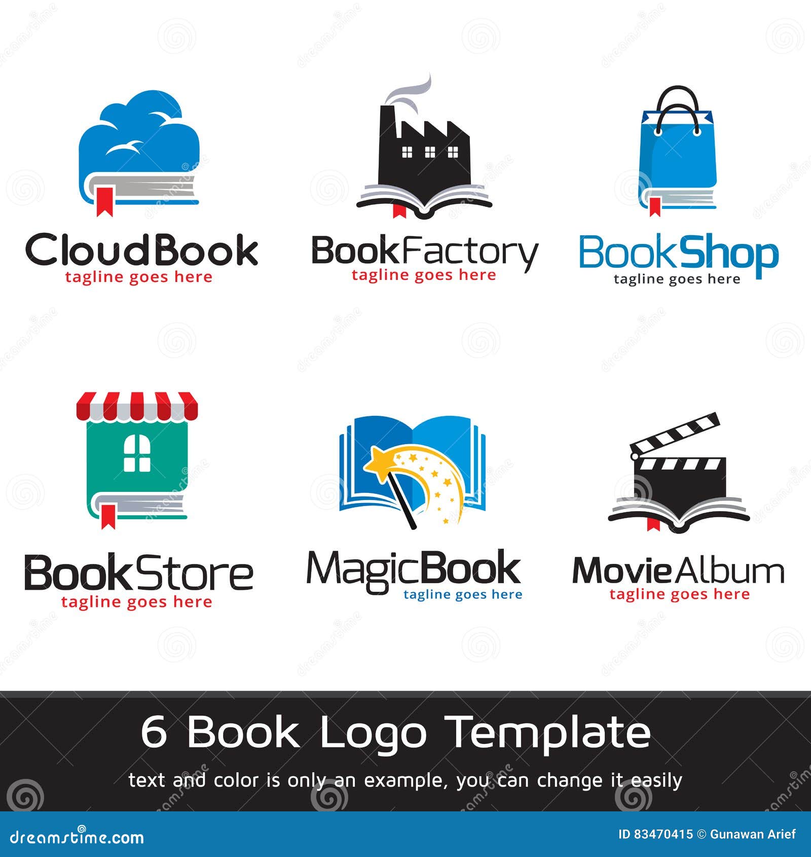Librairie Logo Template Design Vector Illustration de Vecteur ...