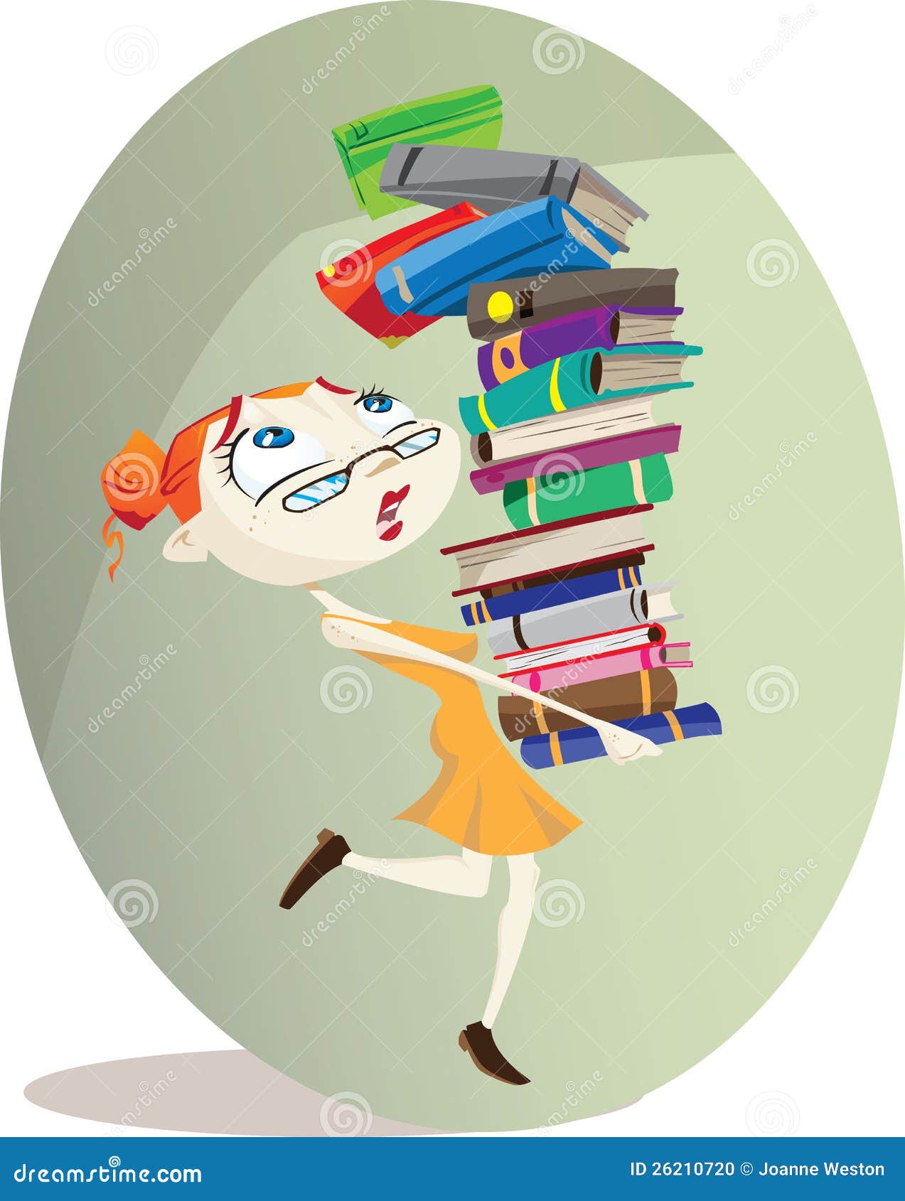 Librarian stock vector. Illustration of academic, novel - 26210720