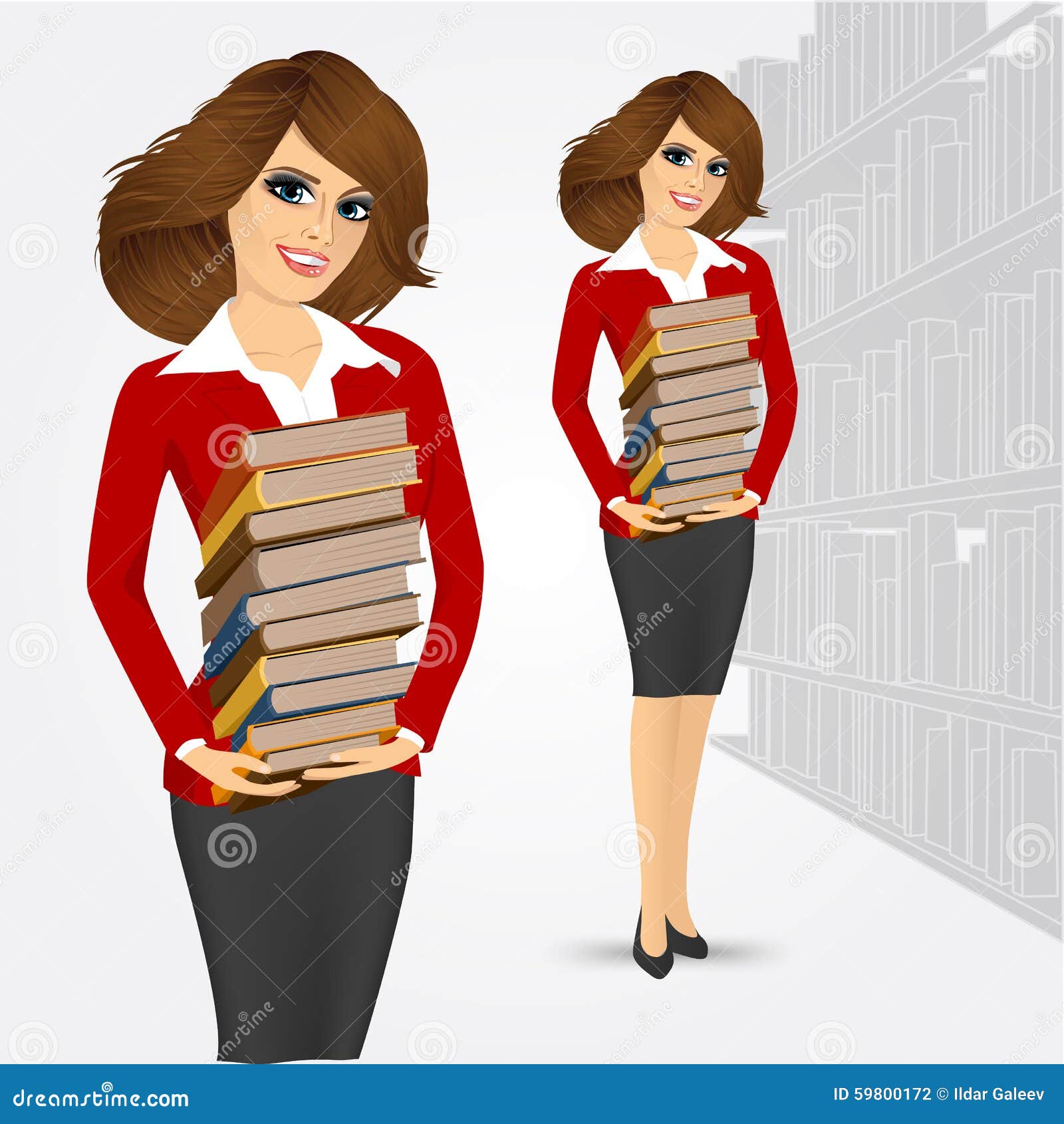 Student Librarian Clip Art