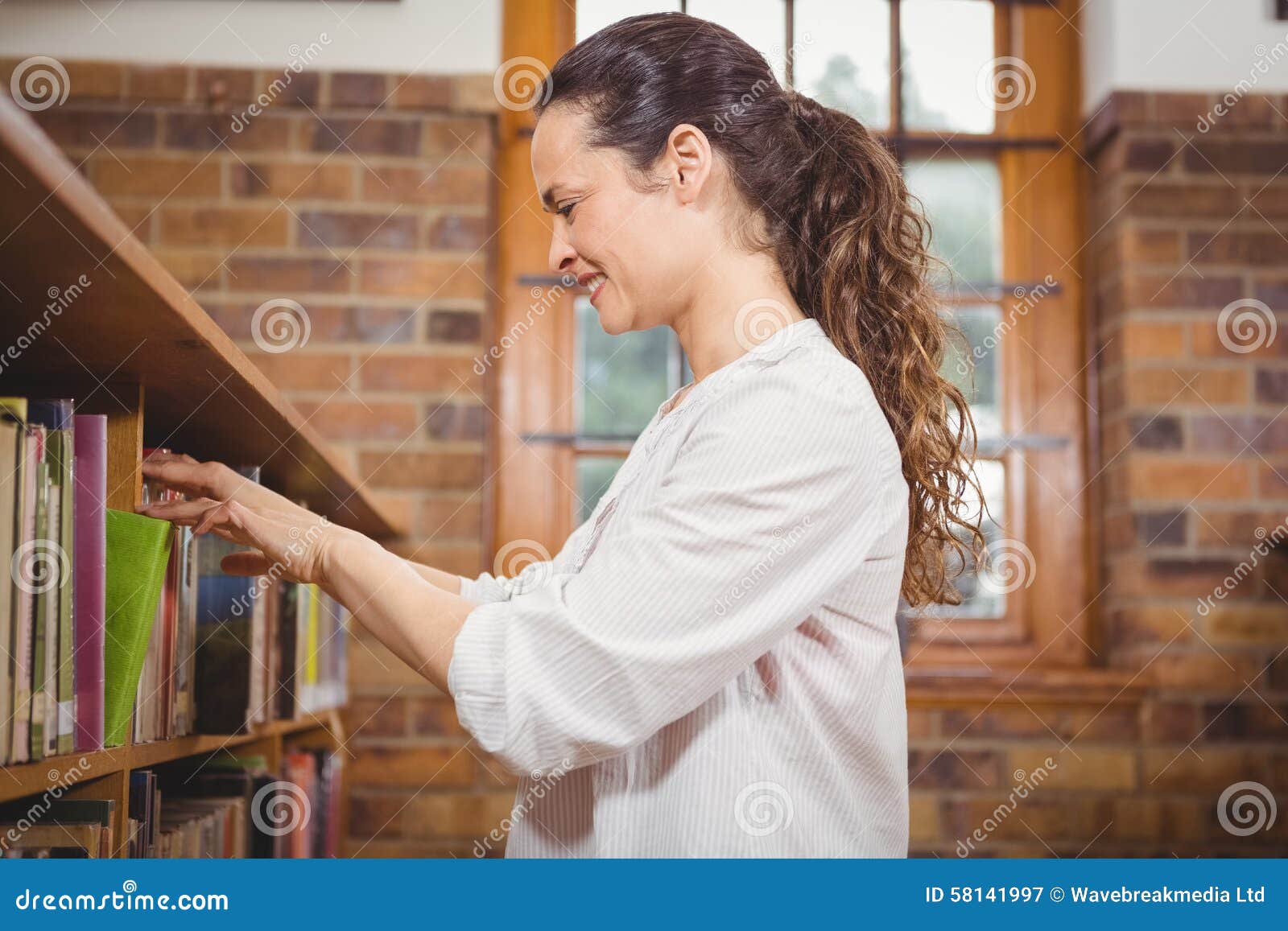 Librarian Sorting Books Shelves Stock Photos - Free & Royalty-Free ...
