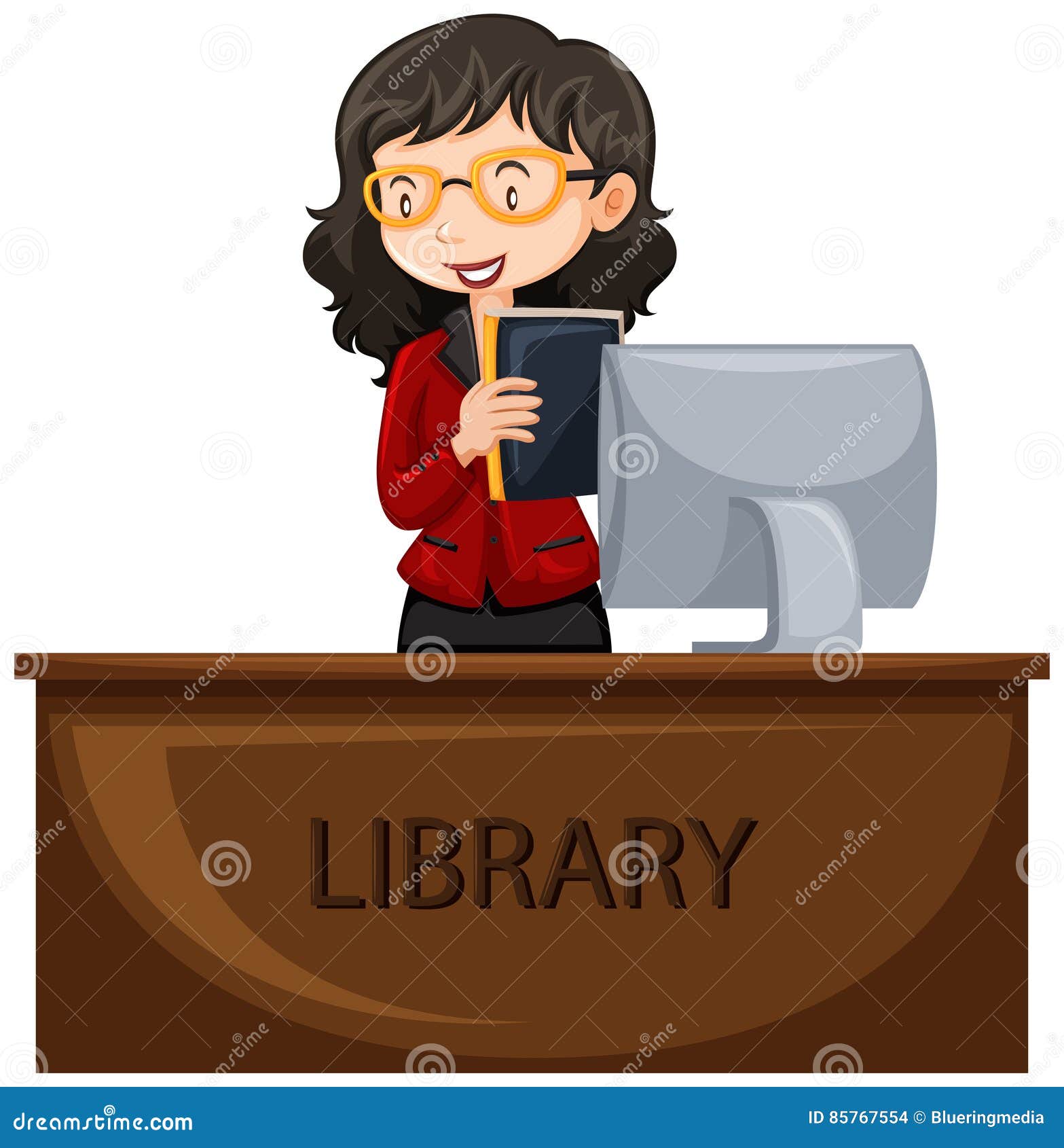 Librarian Cartoons, Illustrations & Vector Stock Images - 2896 Pictures ...