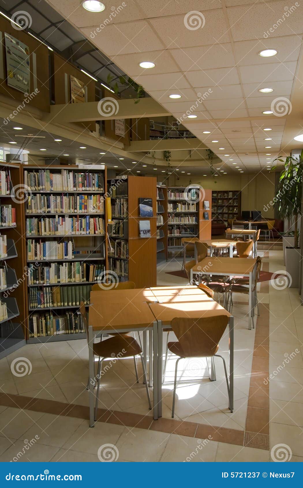 Library stock image. Image of interior, modern, chairs - 5721237
