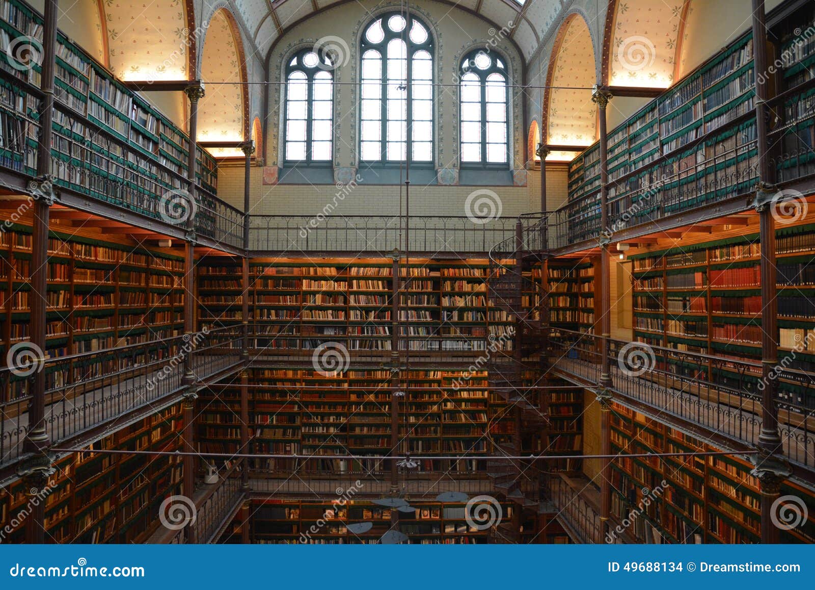 Library Amsterdam Historical Museum Famous Editorial Stock Image ...