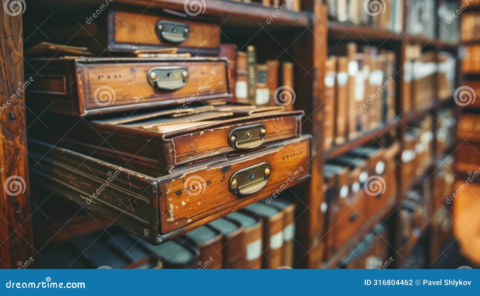 Library or Archive Reference Card Catalog. Database, Knowledge Base ...