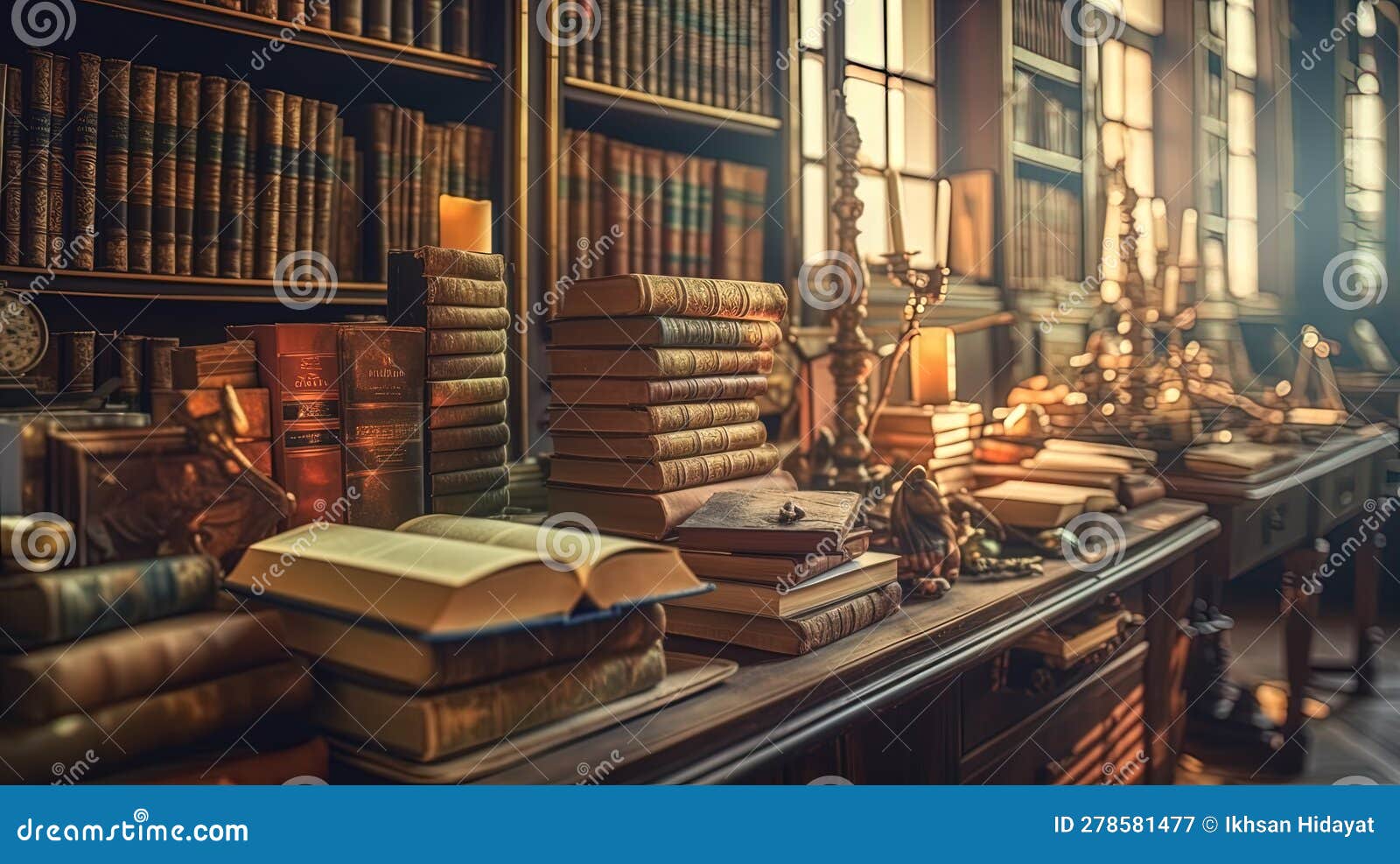 Library Background Illustration Photo Stock Illustration - Illustration ...