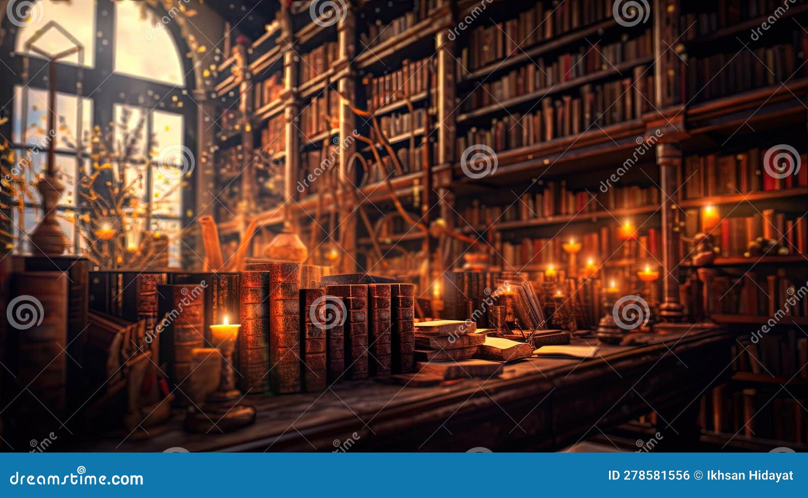 Library Background Illustration Photo Stock Illustration - Illustration ...