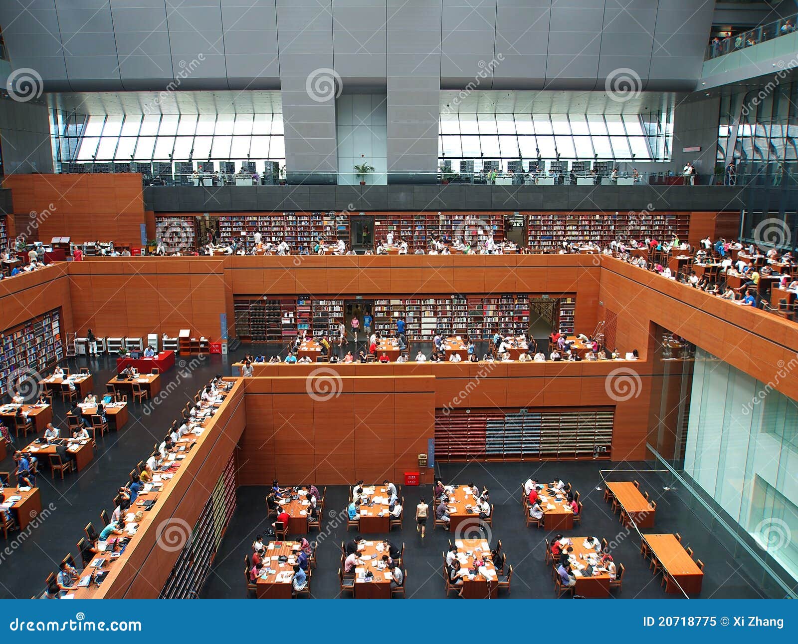 Library in Beijing editorial image. Image of china, modern - 20718775