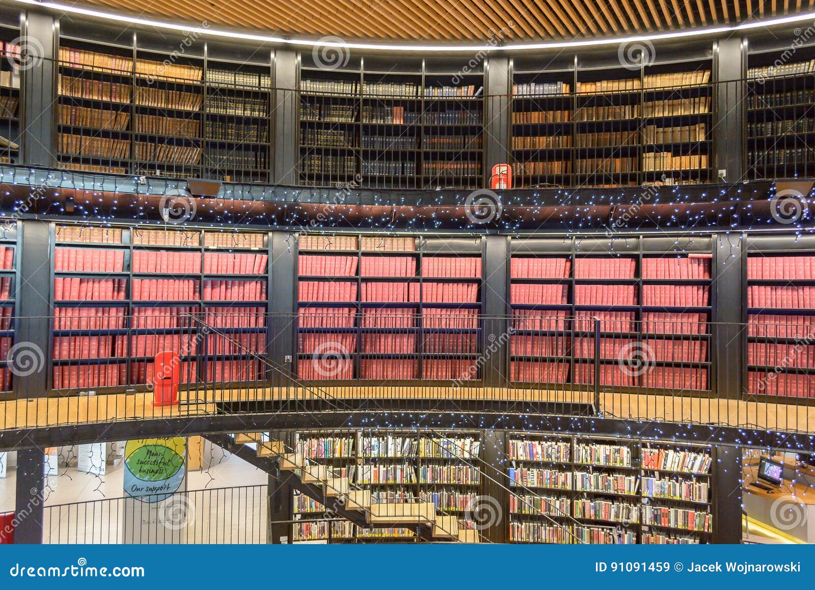 Library of Birmingham Interior I Editorial Stock Image - Image of depth ...