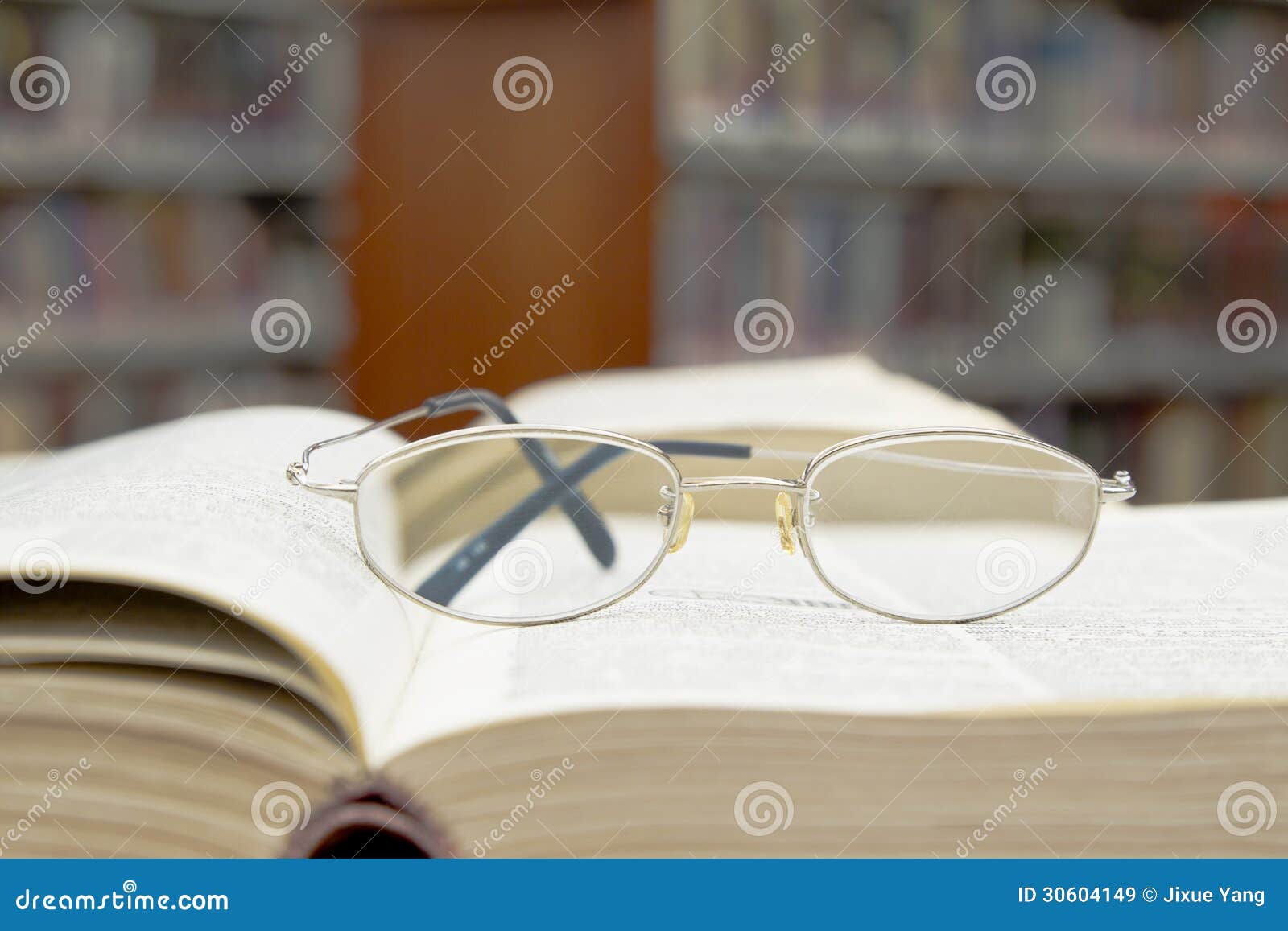 Library stock image. Image of library, book, glasses - 30604149