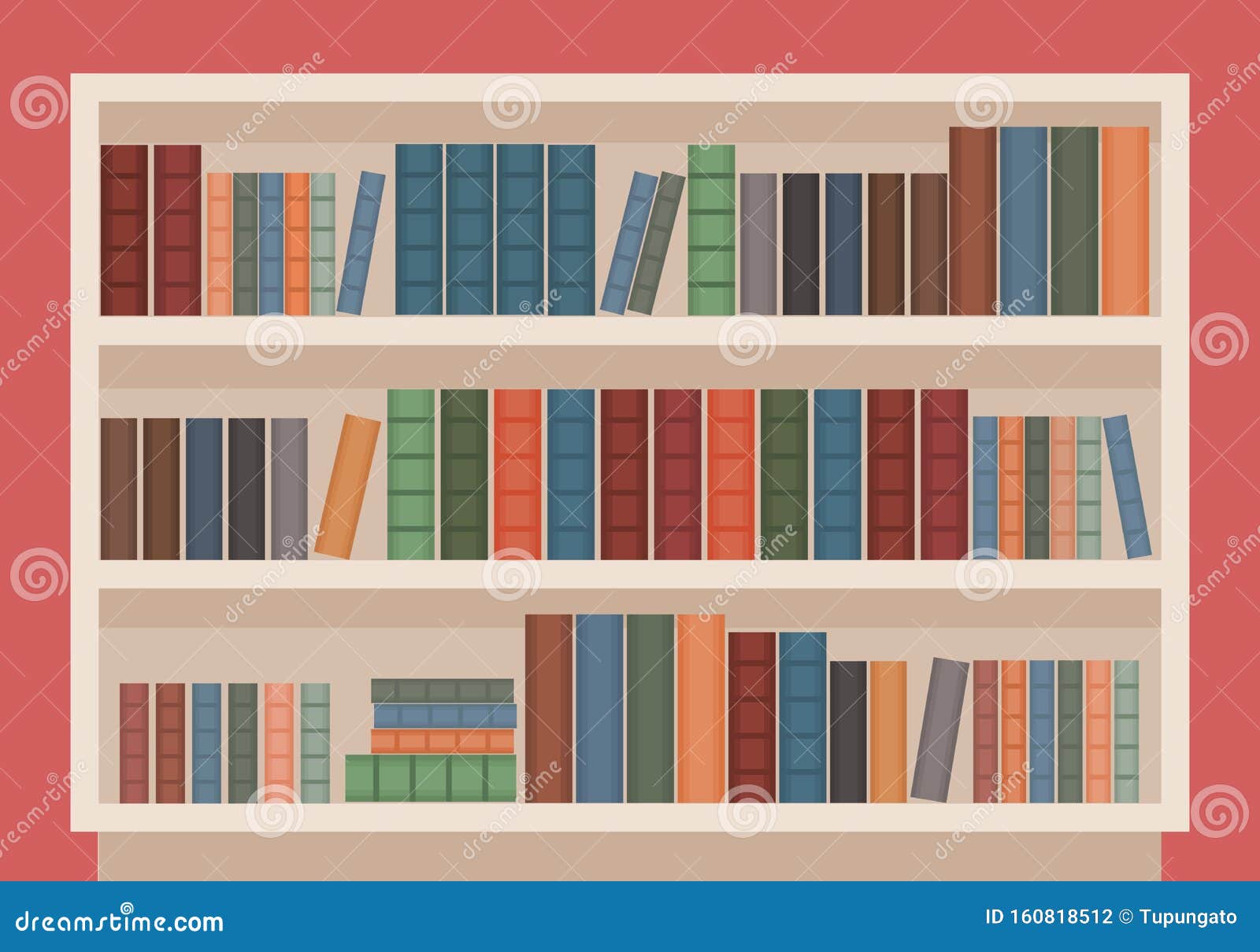 Library book case stock vector. Illustration of bookshop - 160818512