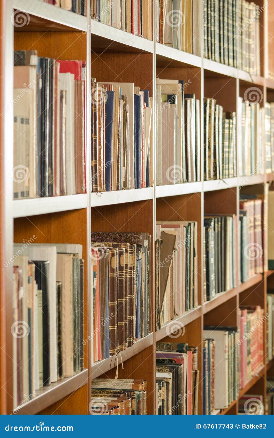 Library Bookshelf Side View Stock Image - Image of group, lifestyle ...