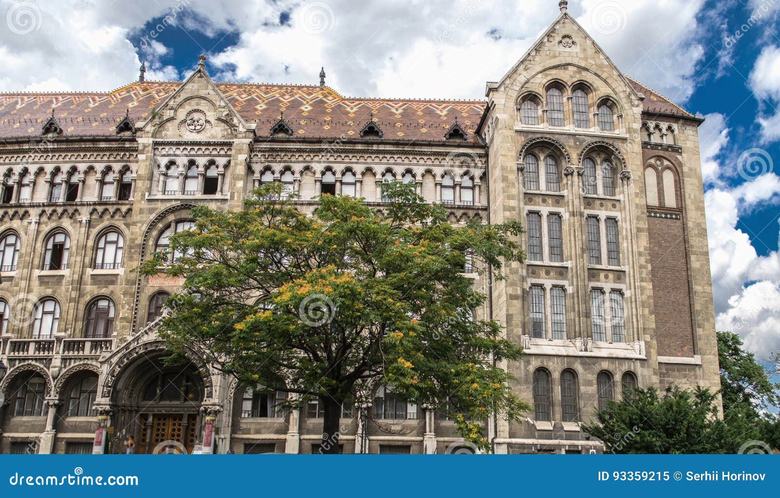 Library in Budapest stock image. Image of magyar, place - 93359215