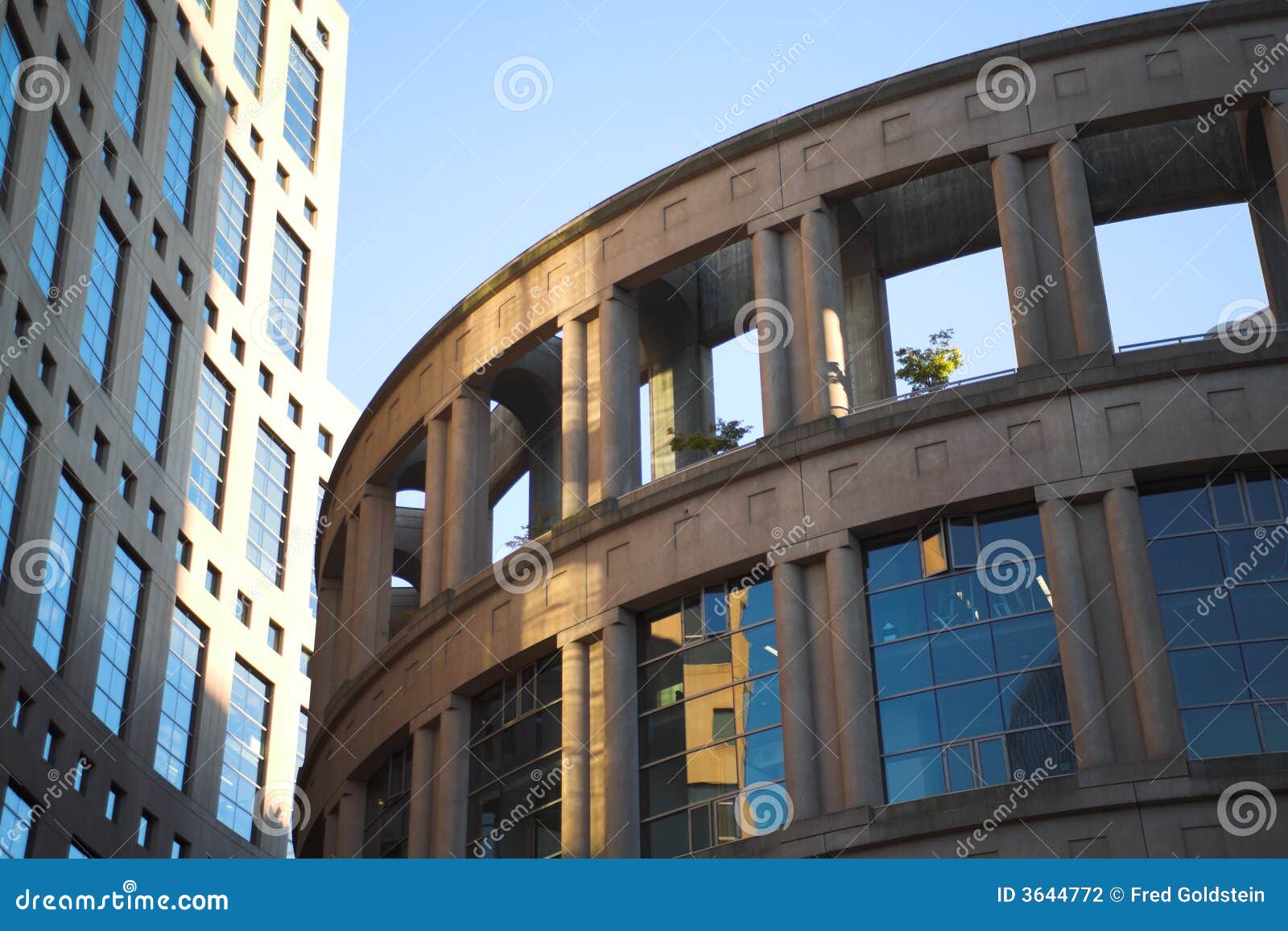 Library building stock photo. Image of business, reflection - 3644772